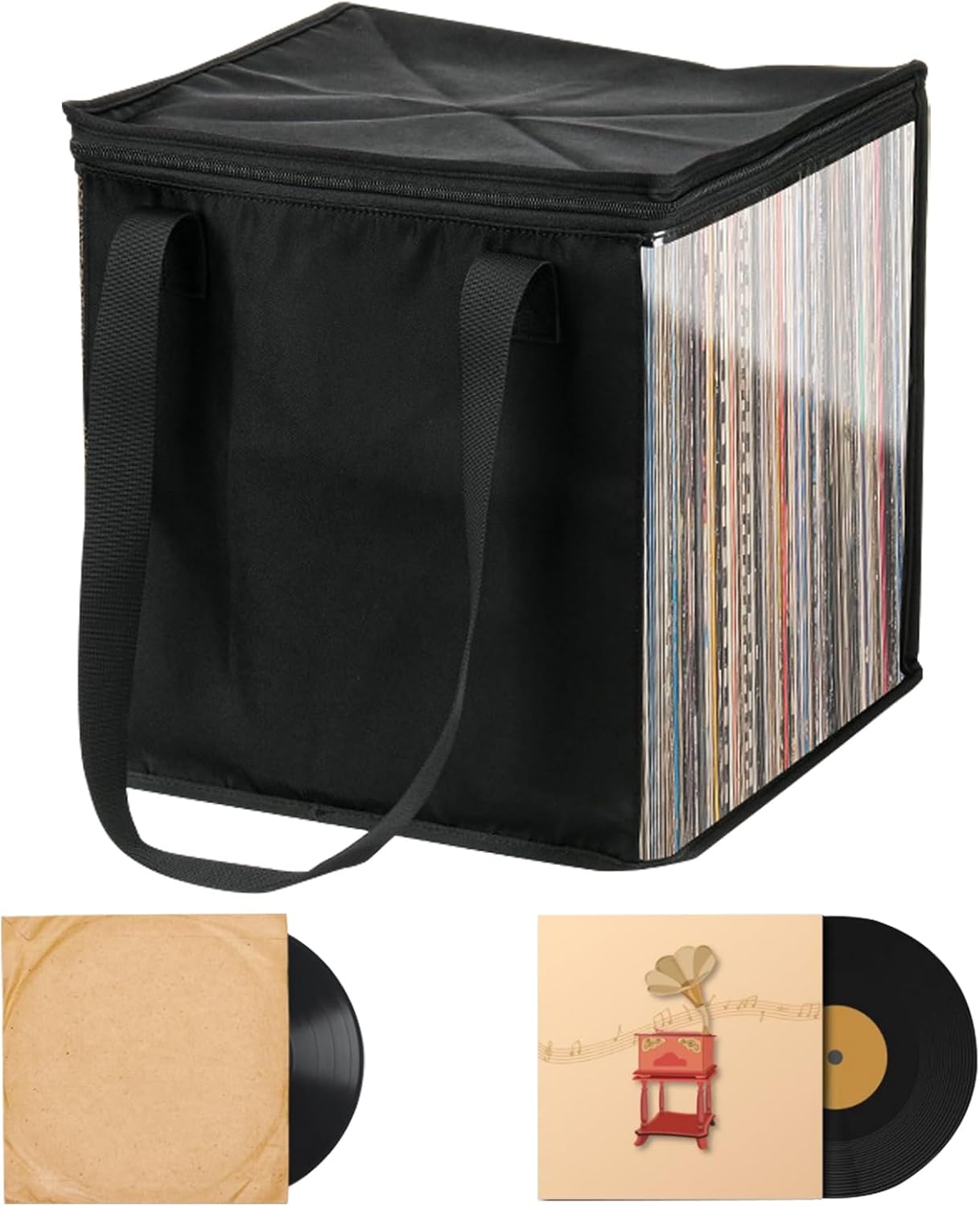 Murman Borsa Per Trasporto Di Dischi In Vinile 12" | Scatola Per 50 LPs ...