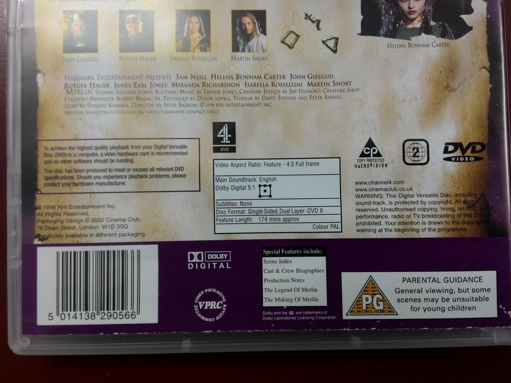 Merlin [VHS]: Amazon.co.uk: Neill Sam: DVD & Blu-ray