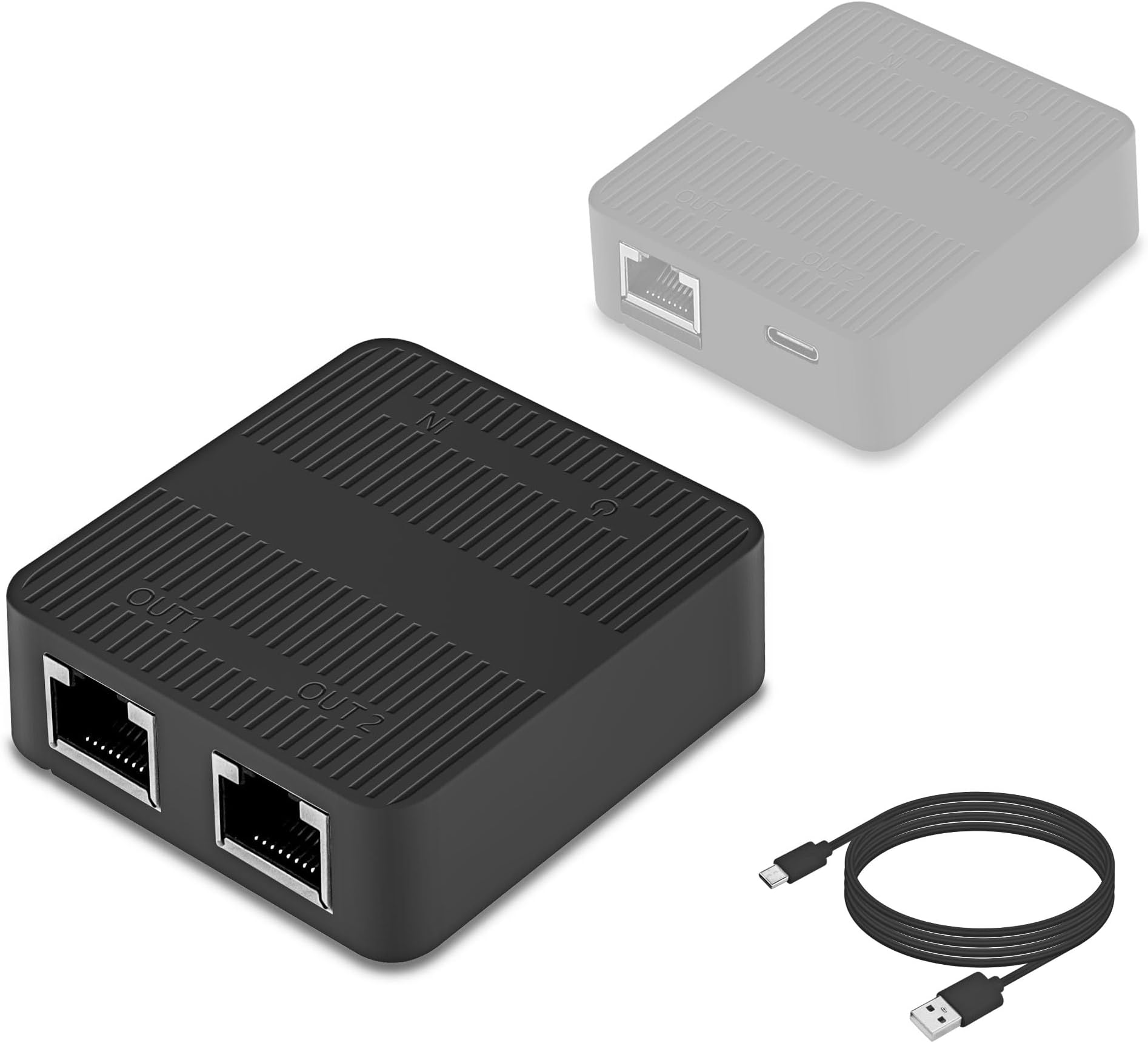 LAN Splitter 1 auf 2 1000 Mbit/s Ethernet Splitter 2 Port Gigabit ...