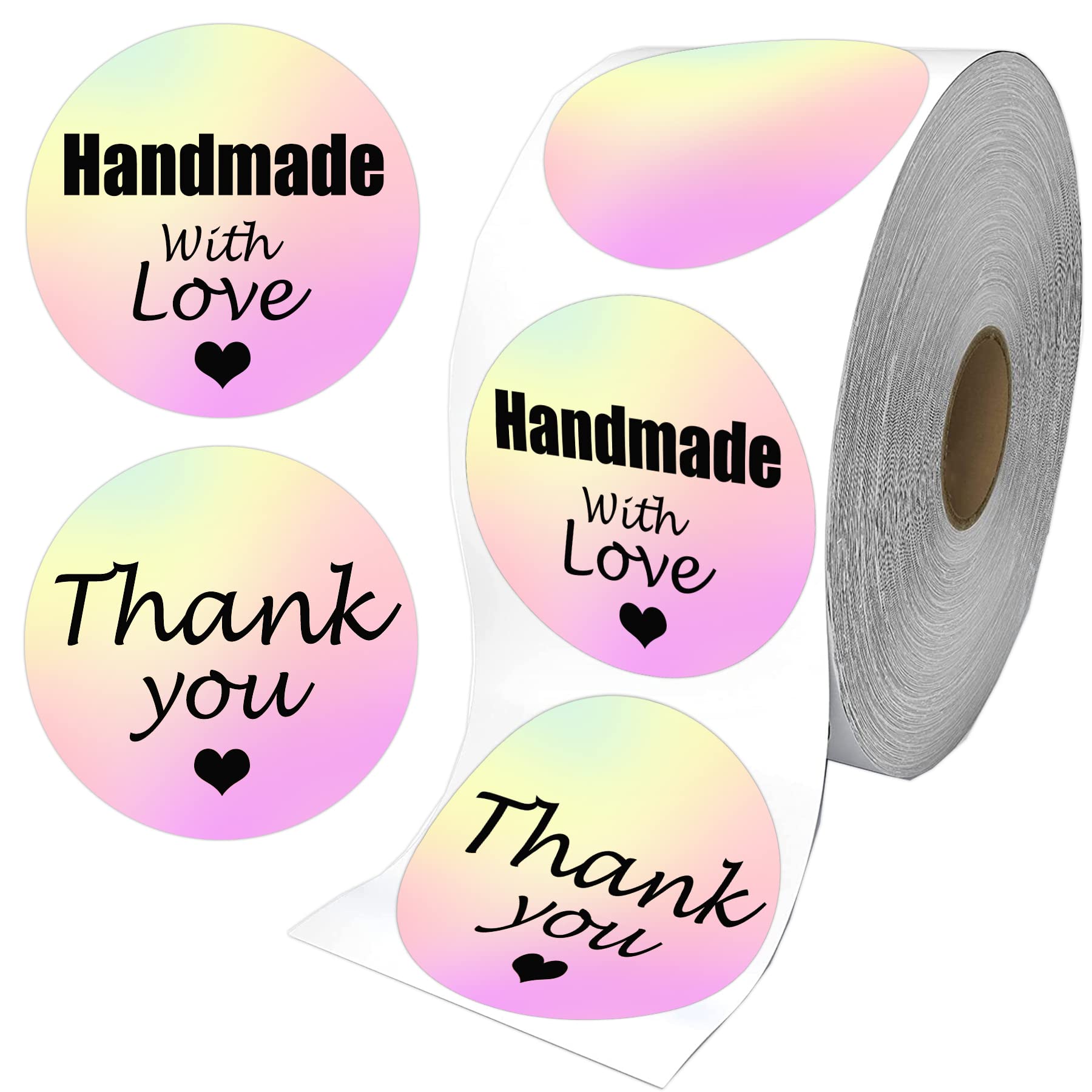 Snapklik.com : 2 Inch Direct Thermal Stickers Gradual Change Round ...