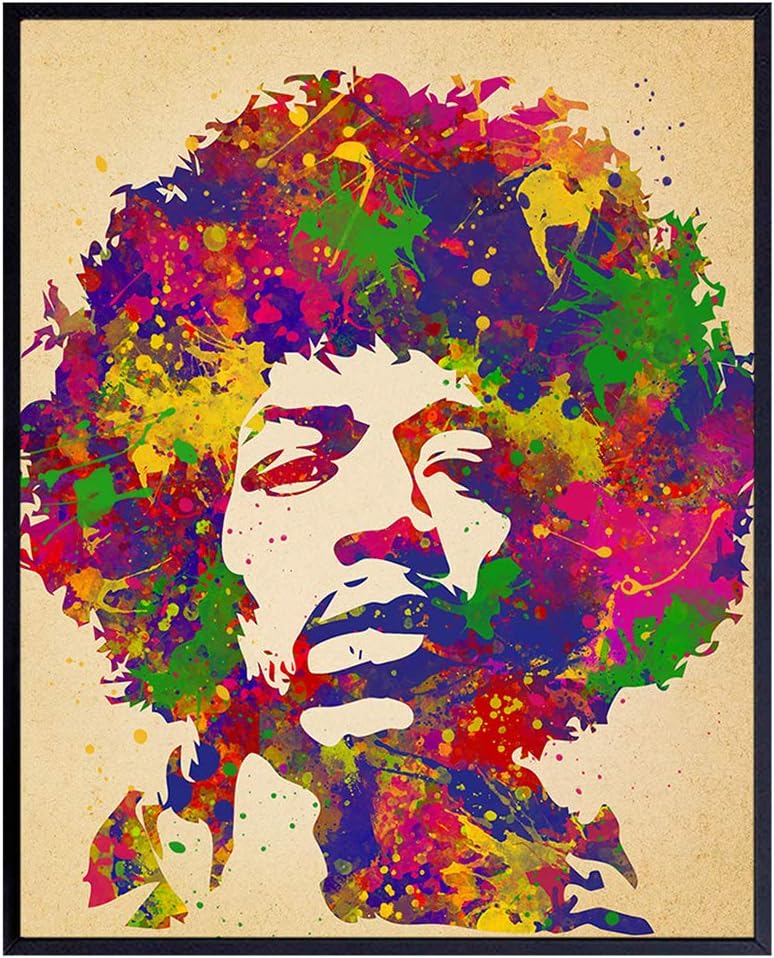 Amazon.com: Jimi Hendrix Poster - 8x10 Psychedelic Experience Wall Art ...