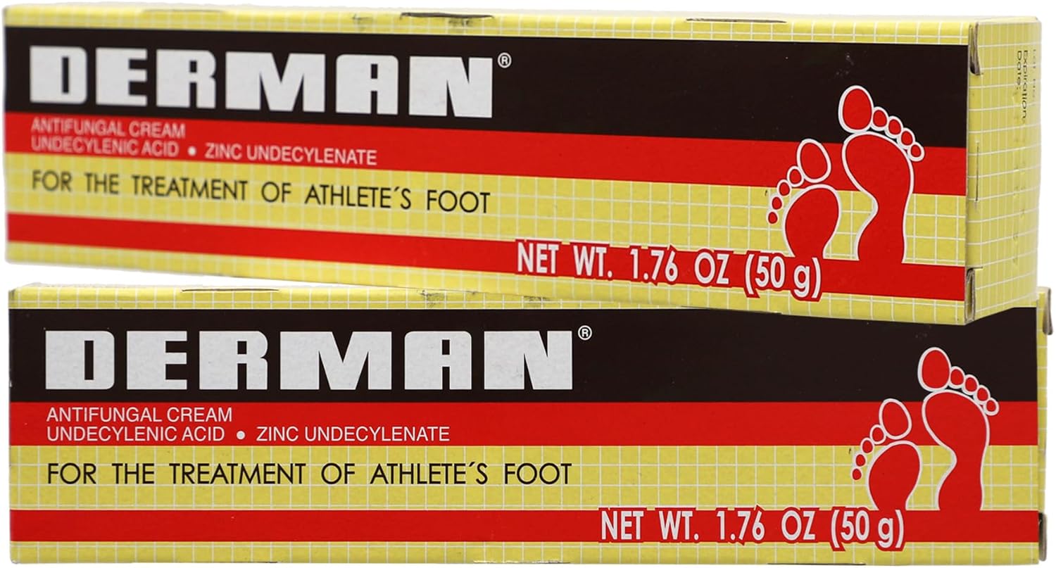 Amazon.com: Derman Cream for The Treatment of Athlete's Foot, 2-Pack of ...