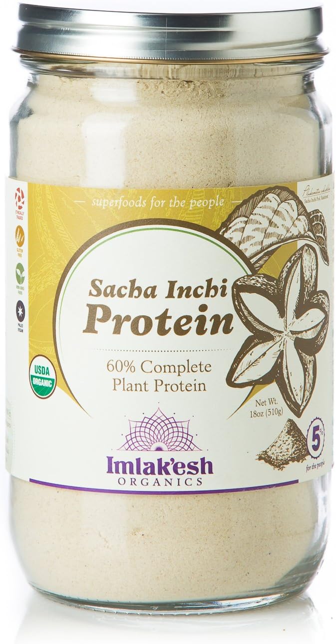 Amazon.com: Imlak'esh Organics, Sacha Inchi Protein (14-Ounce Glass Jar ...