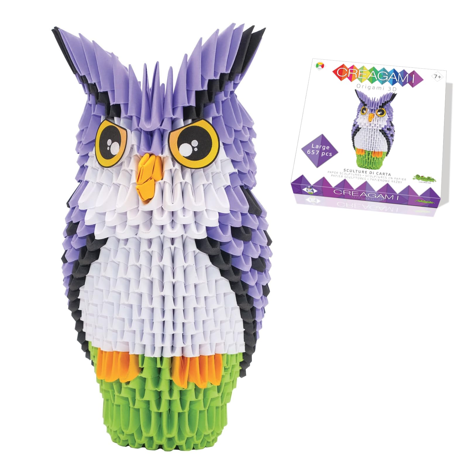 Amazon.com: Creagami Juego de origami de búho – Kit plegable de papel ...