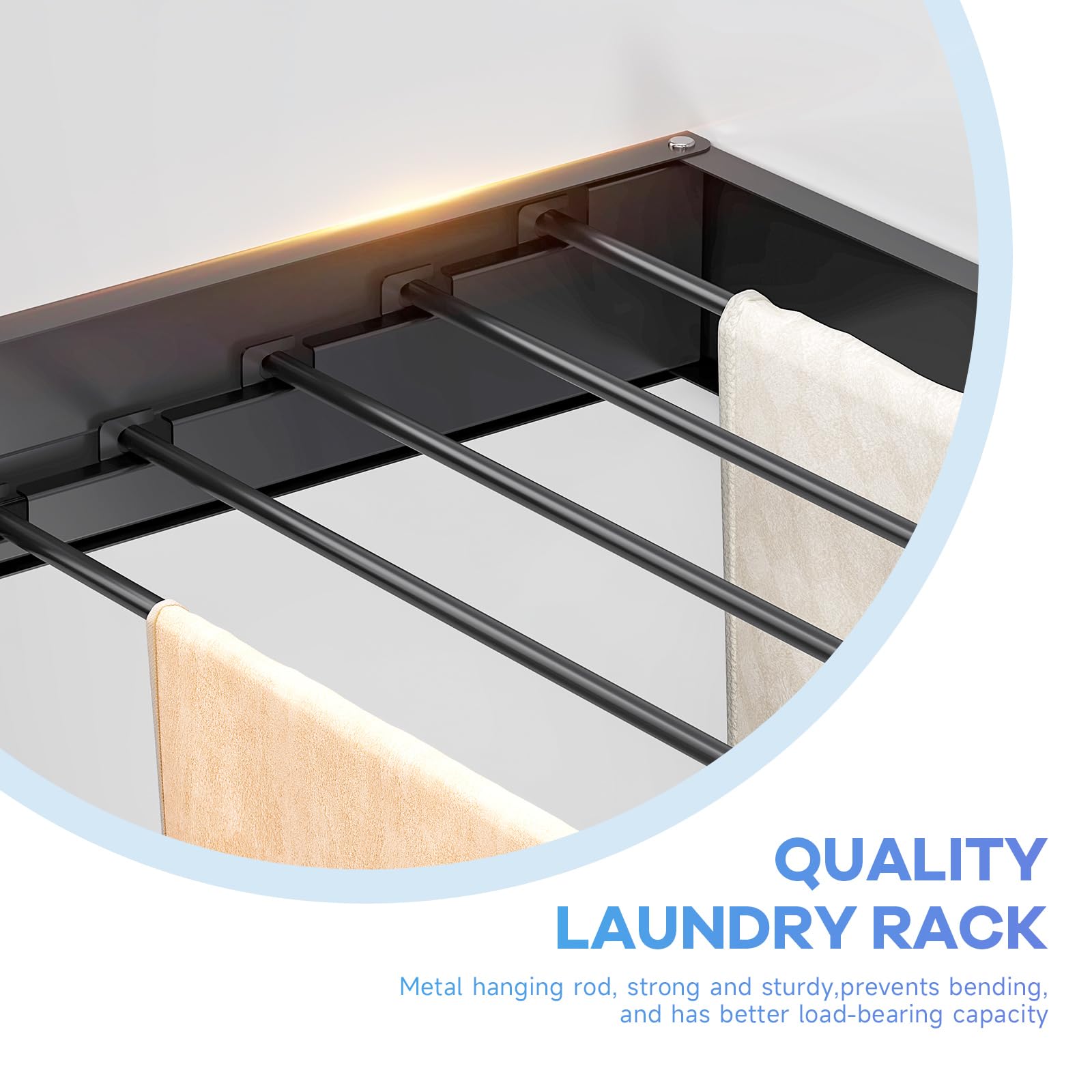 Snapklik.com : APEXCHASER Wall Mounted Clothes Drying Rack, Foldable ...