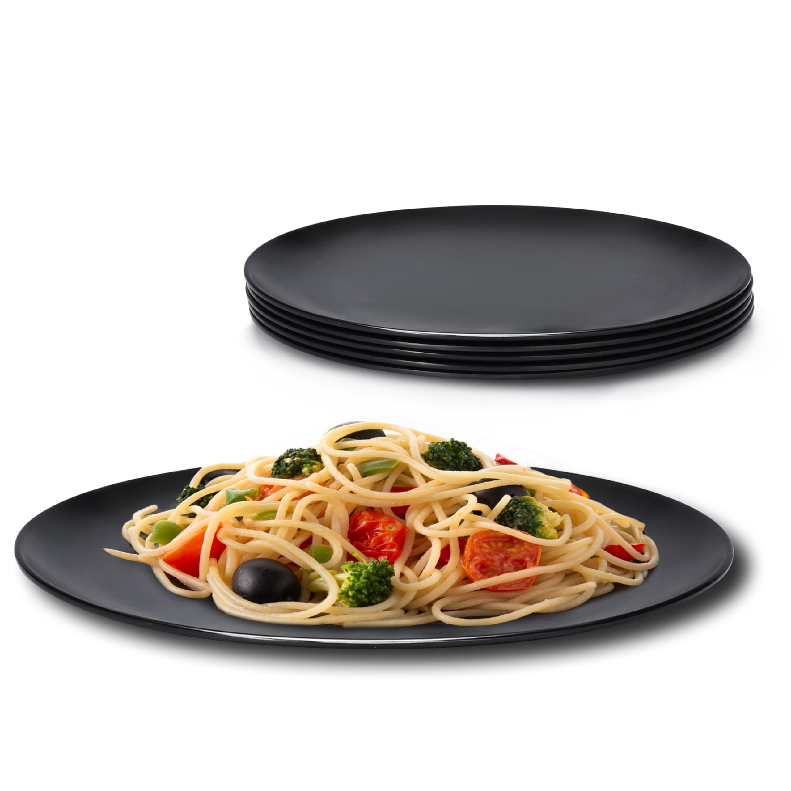 Amazon.com | Bruntmor Plastic Kitchen Dinner Plates Set of 6-9 inches ...