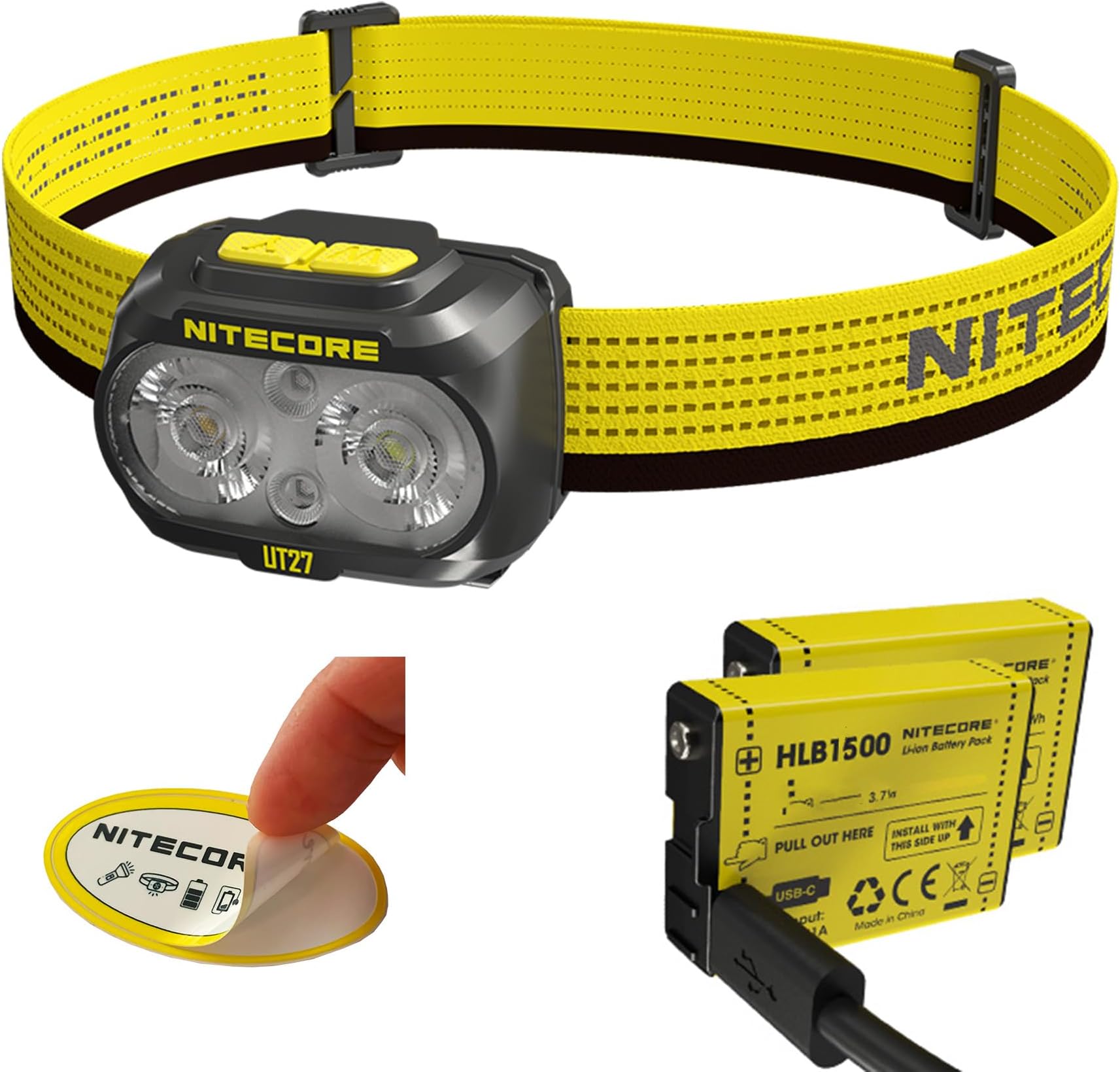 Amazon.com: Nitecore NU20 Classic Ultralight Headlamp, 360 Lumen USB-C ...
