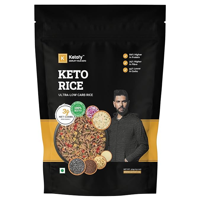 Ketofy - Keto Rice (375g) | Ultra Low Carb | Extremely Low GI Rice ...