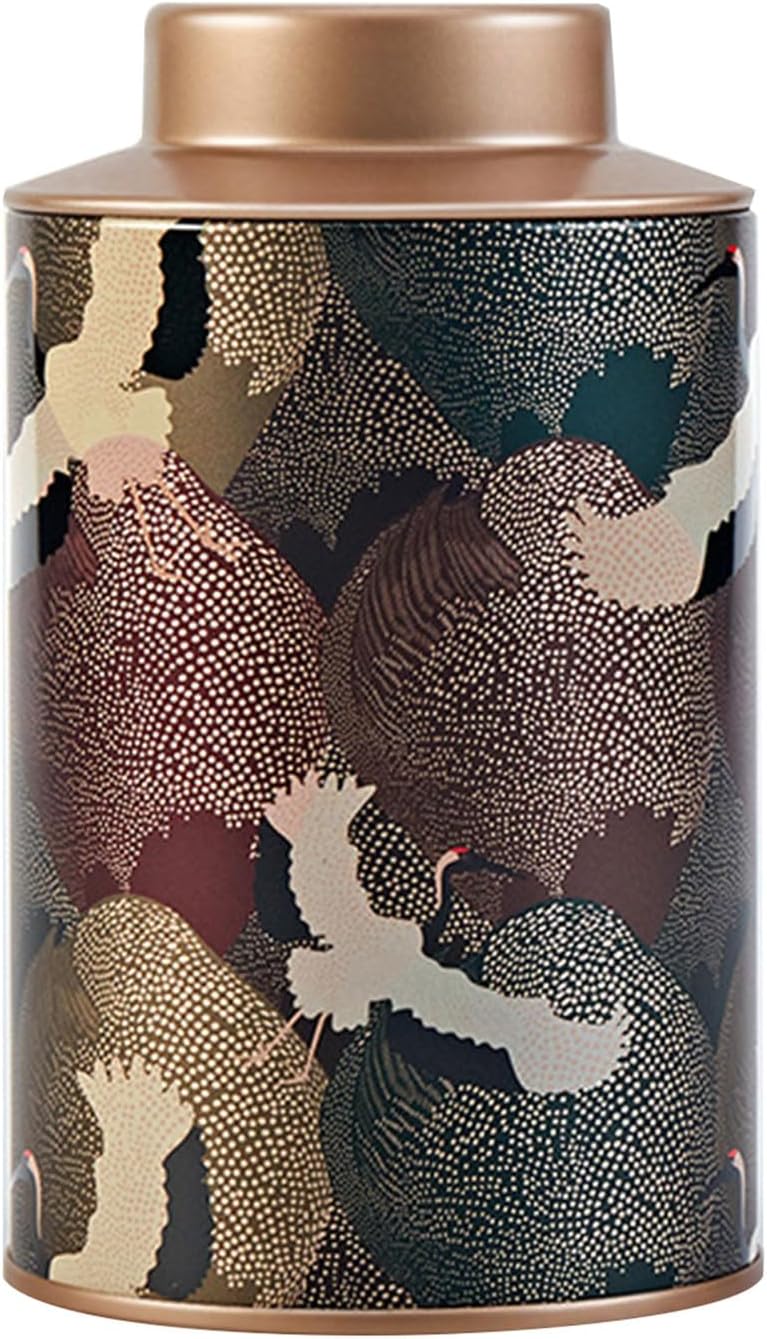 Amazon.com: Vintage Tea Containers Empty Round Tinplate Candy Tin Small ...