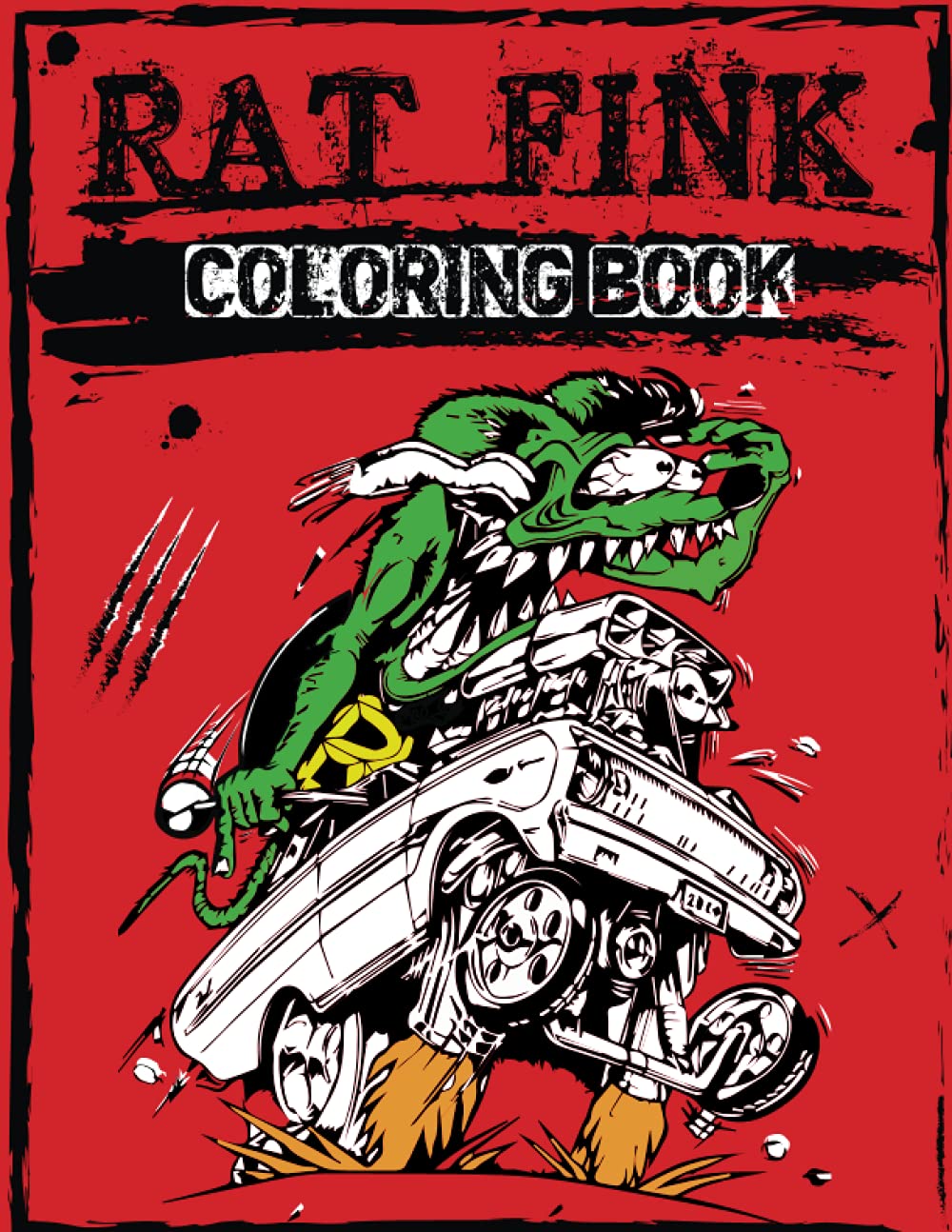 Rat Fink Coloring Book Rat Fink And Monsters And Hot | Desertcart KUWAIT