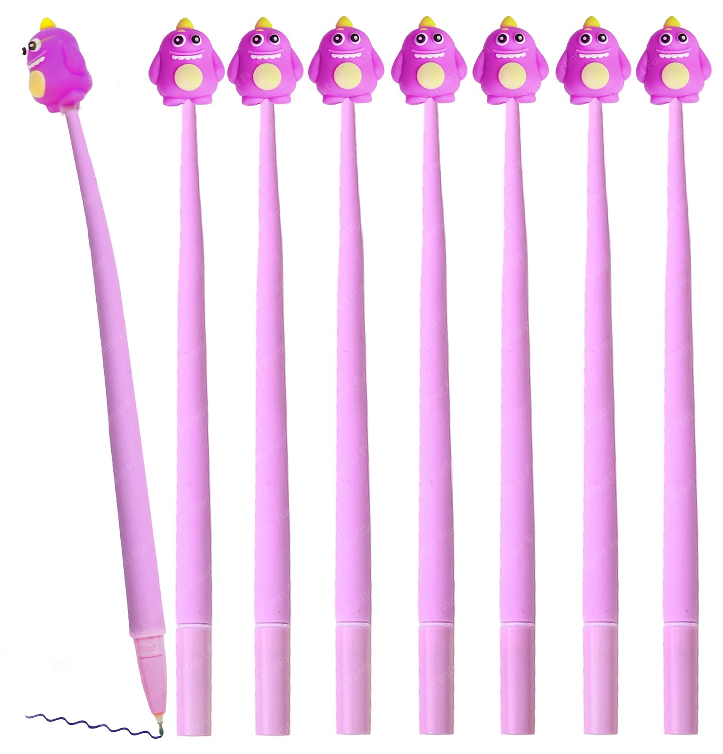 FunBlast Silicone Gel Pen with Cute Topper - Gel Pen for Smooth Writing ...
