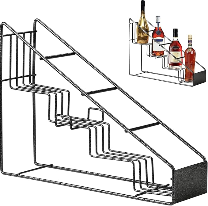 Amazon.com: Varku Syrup Bottle Holder Rack, 4-Compartment Spice Rack ...