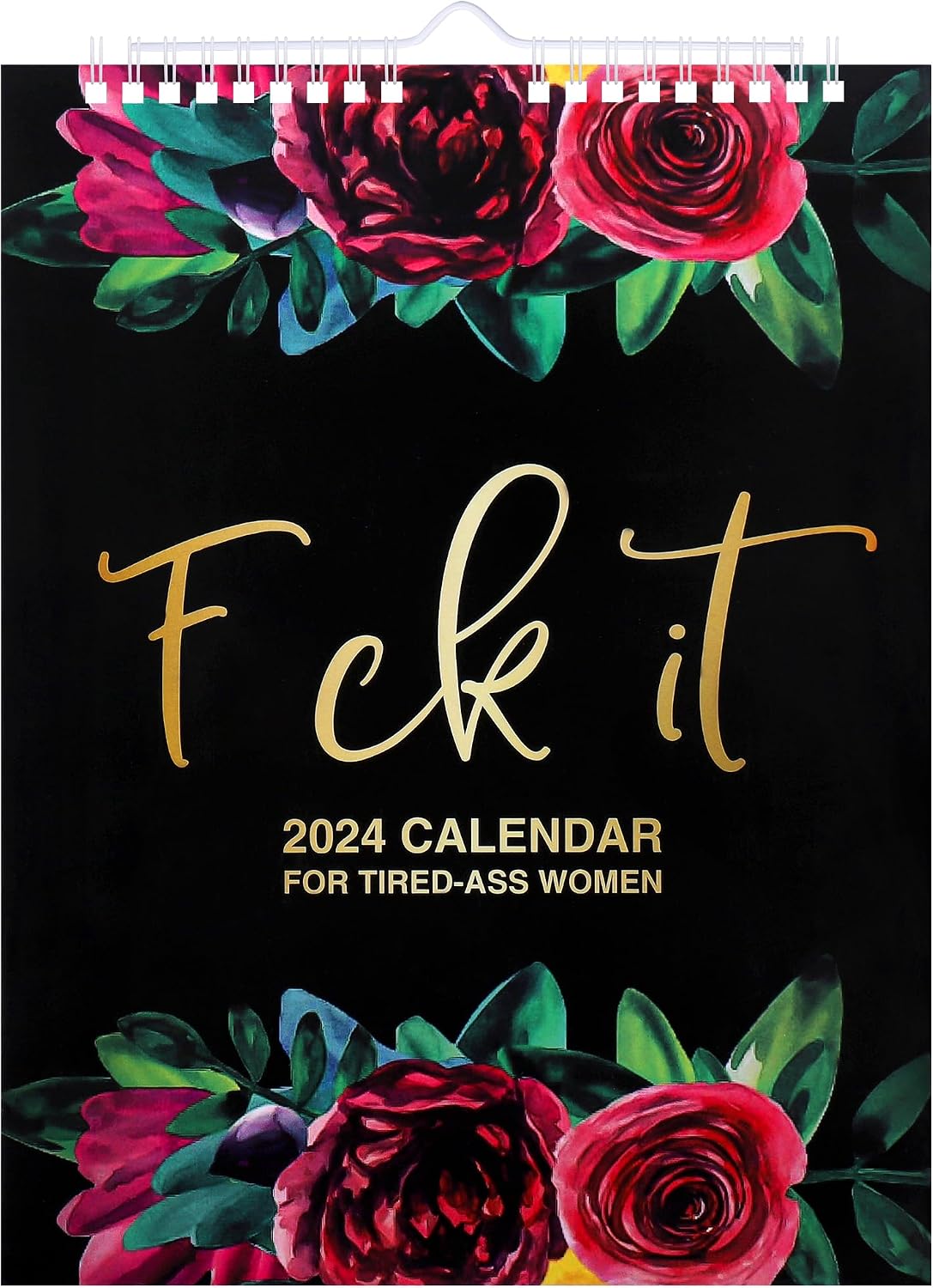 2024 Tired-Ass Women Calendar, JIANTA Fu_ck It Wall Calendar 2024 ...