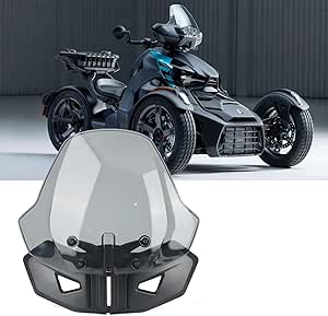 RUNNING PANTHER Adjustable 3 inches Windshield for Can-Am Ryker 600 900 ...
