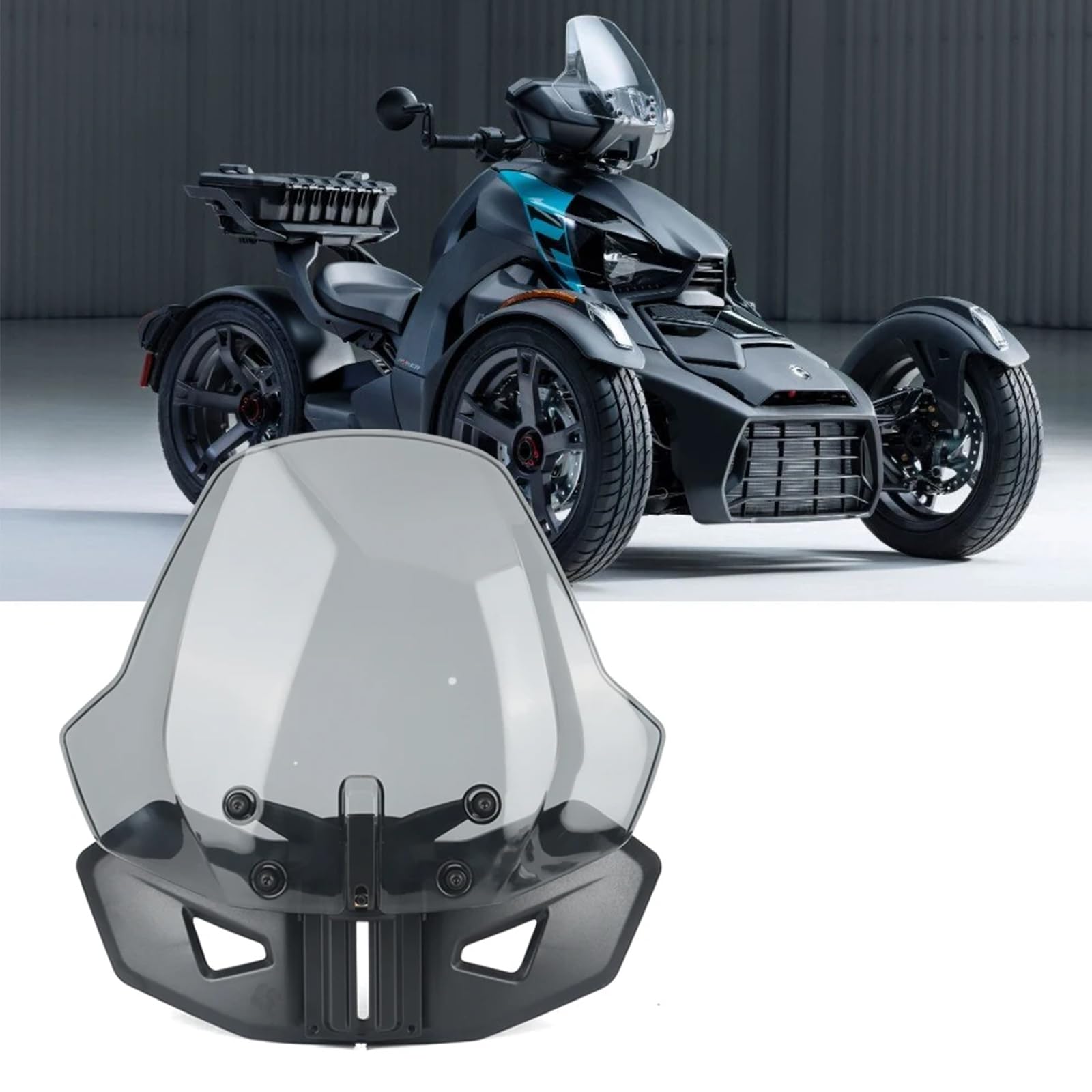 Adjustable 3 inches Windshield for Can-Am Ryker 600 900 Sport & Rally ...