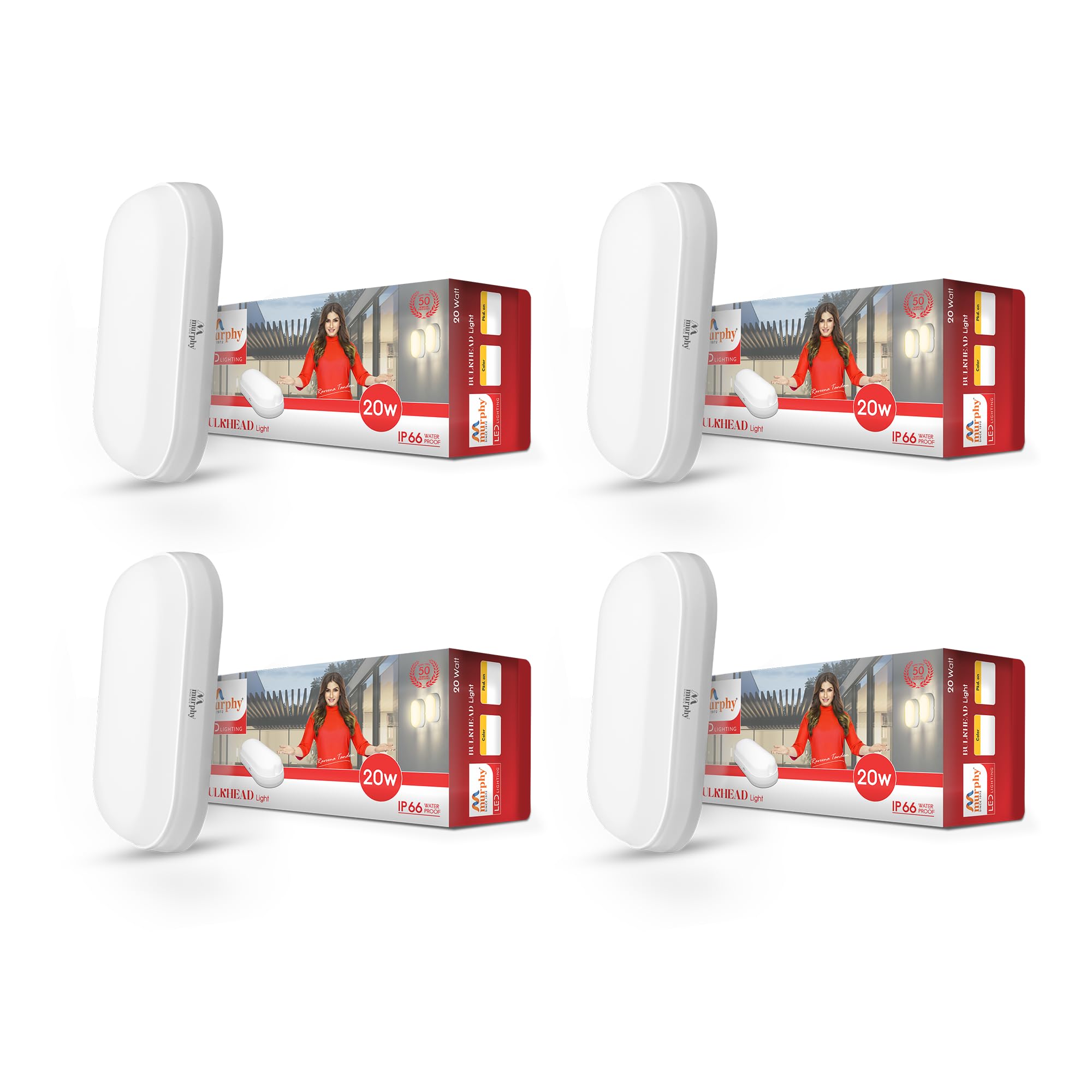 Buy Murphy 20W Wall Lamp LED Oval Shape Outdoor Bulkhead Waterproof ...