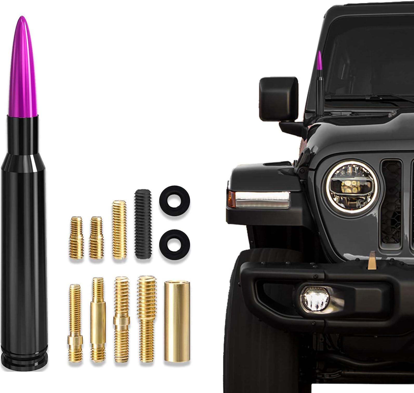 Amazon.com: Car Bullet Antenna,Truck Exterior Decoration Accessories ...