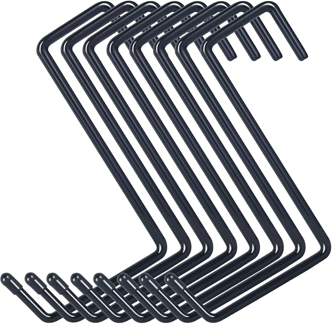 DINGEE Heavy Duty 8 Pack Vinyl Coated Hooks for Hanging and Organizing ...