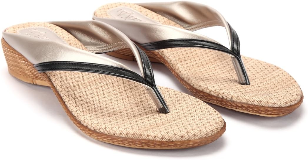 Amazon.com | Walk N Style Women's Casual Sandal 37 Gold | Flats