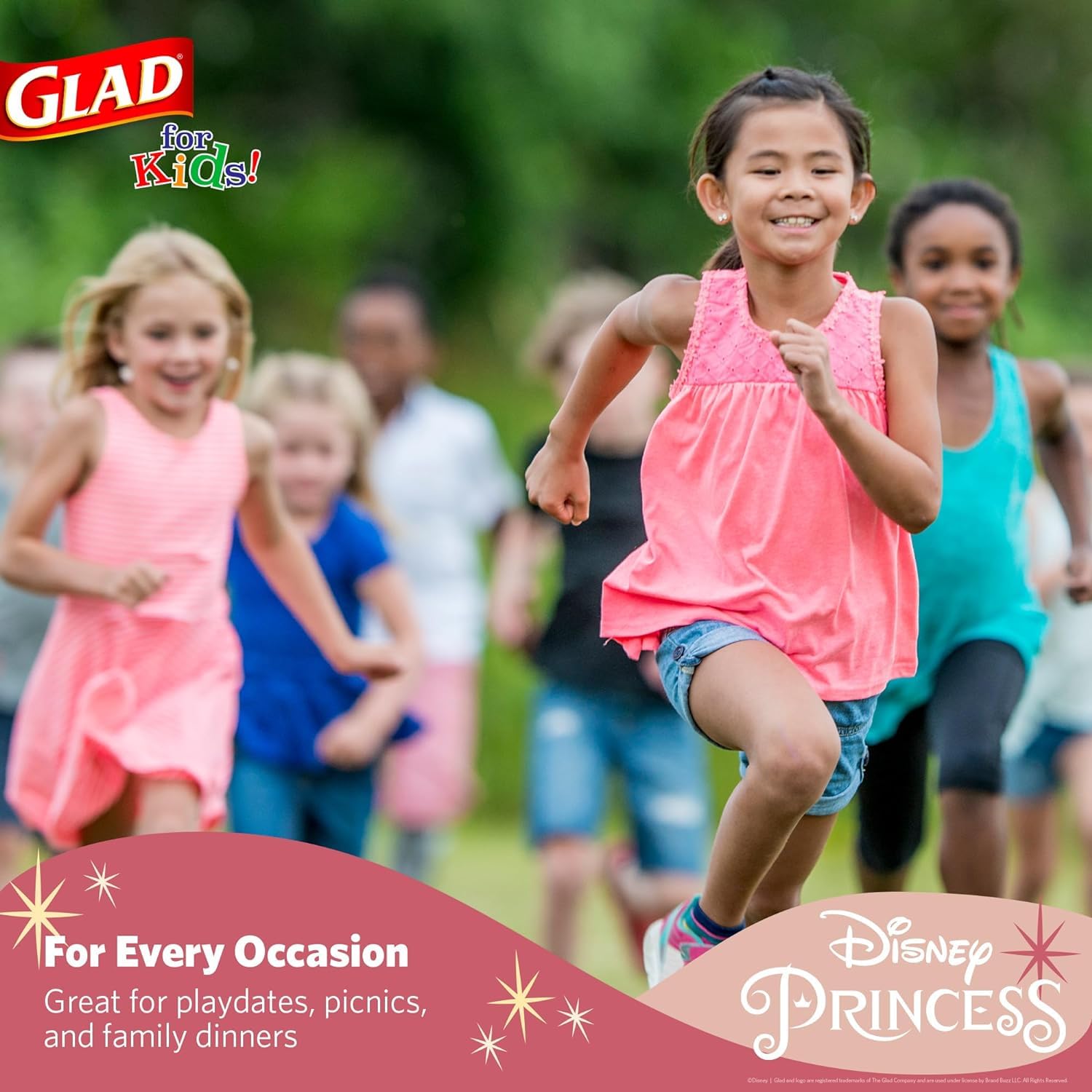 Snapklik.com : Glad For Kids Disney Princess Paper Snack Bowls, Magic ...