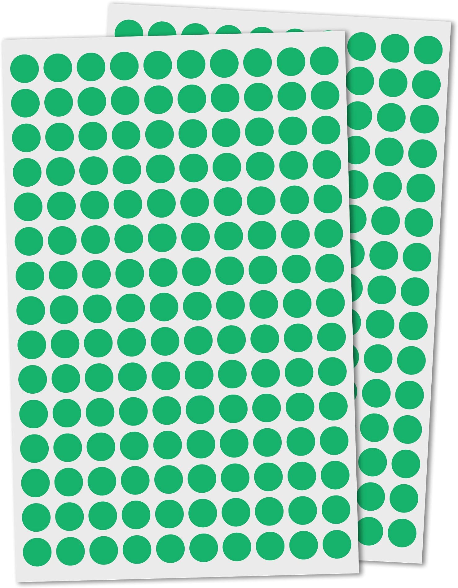 3,000 Pack, 10mm Round Dot Stickers Sticky Labels - Green : Amazon.co ...