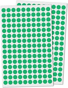 10mm Gommettes Autocollantes Rondes - Vert, 3000 Pieces : Amazon.fr ...