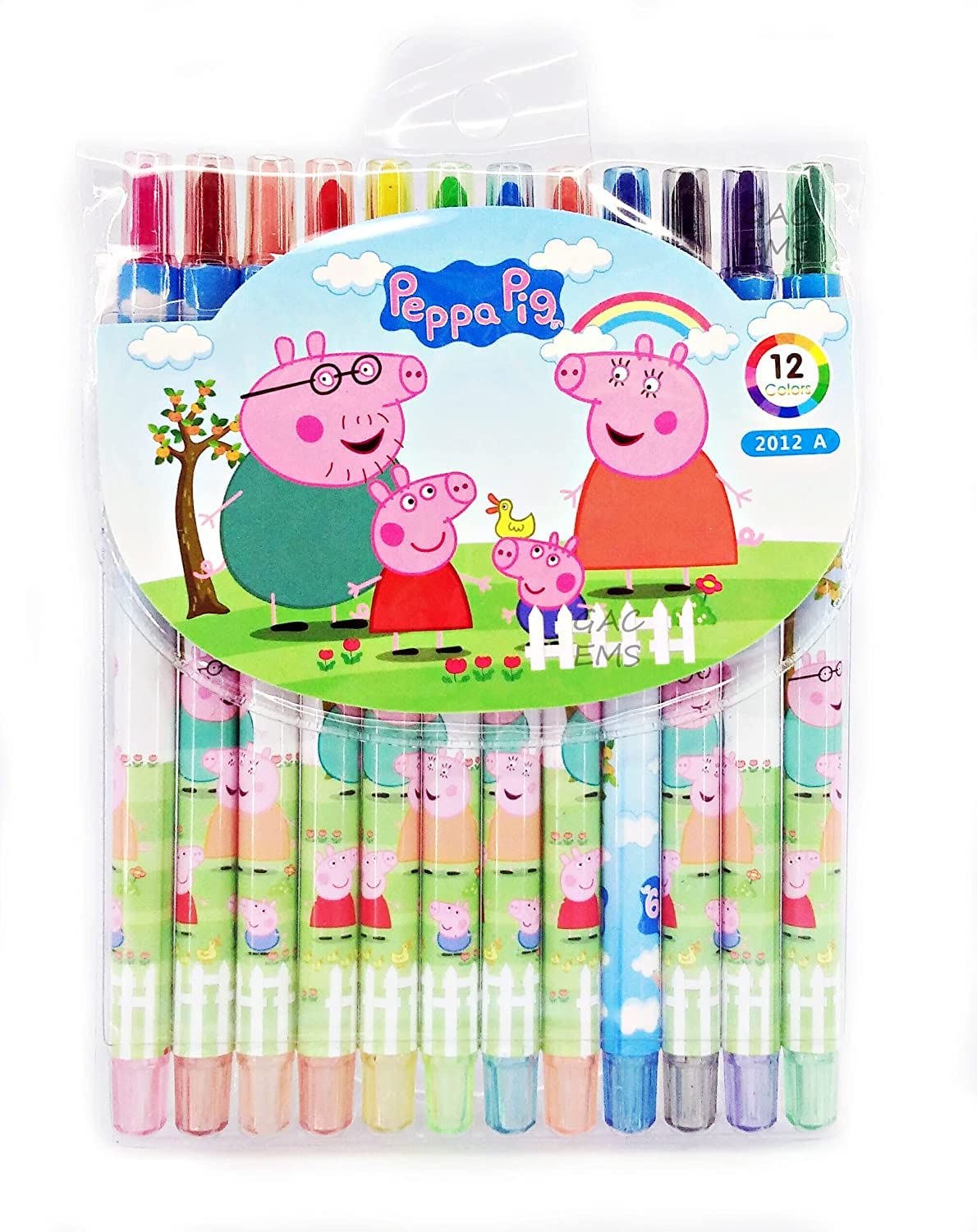 Rolling Sticks Crayons 12 Long Roller Colours Kit Set for Kids with ...