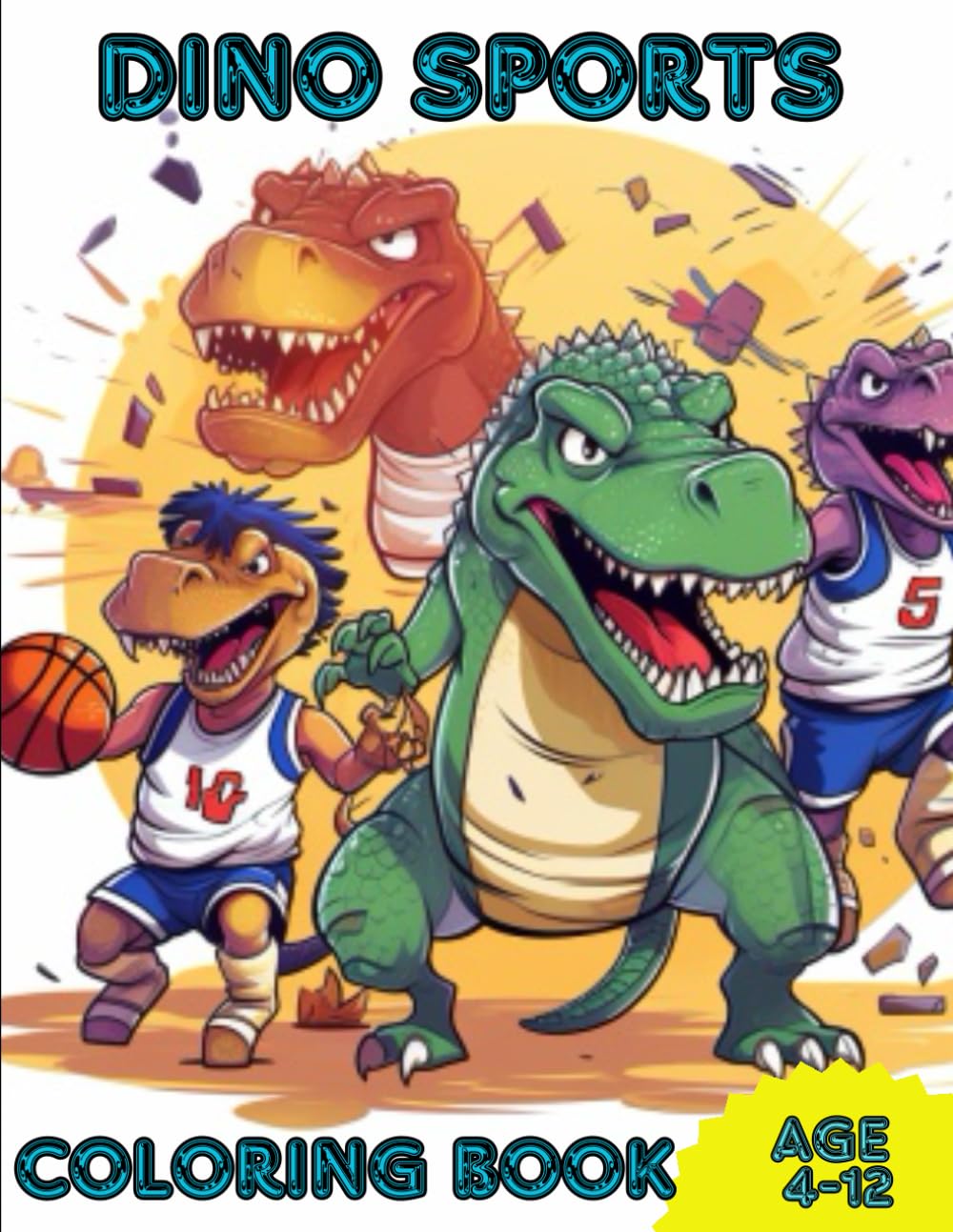 Amazon.com: Dino Sports Coloring Book: coloring book for kids ...