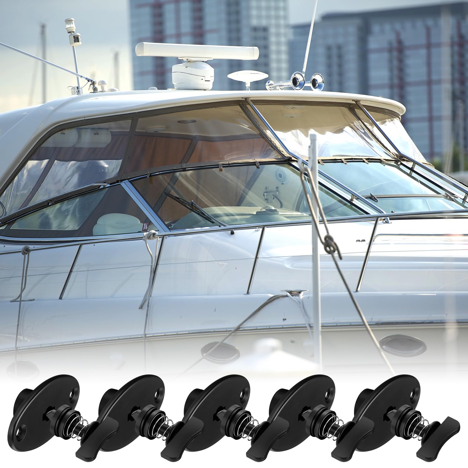 Snapklik.com : 5 Set Boat Windshield Fasteners Marine Windshield ...