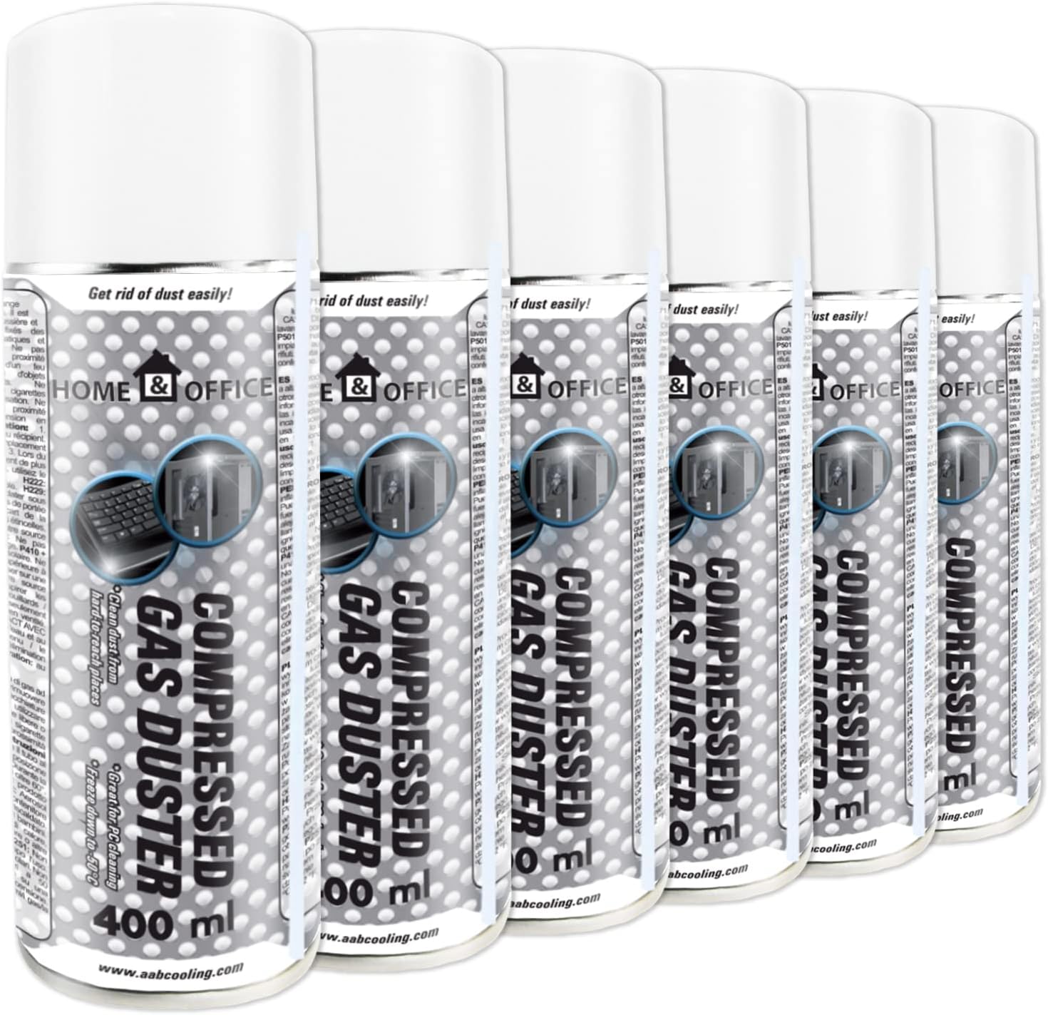 AABCOOLING Home&Office Compressed Gas Duster 6X 400ml - K2, Botella de ...