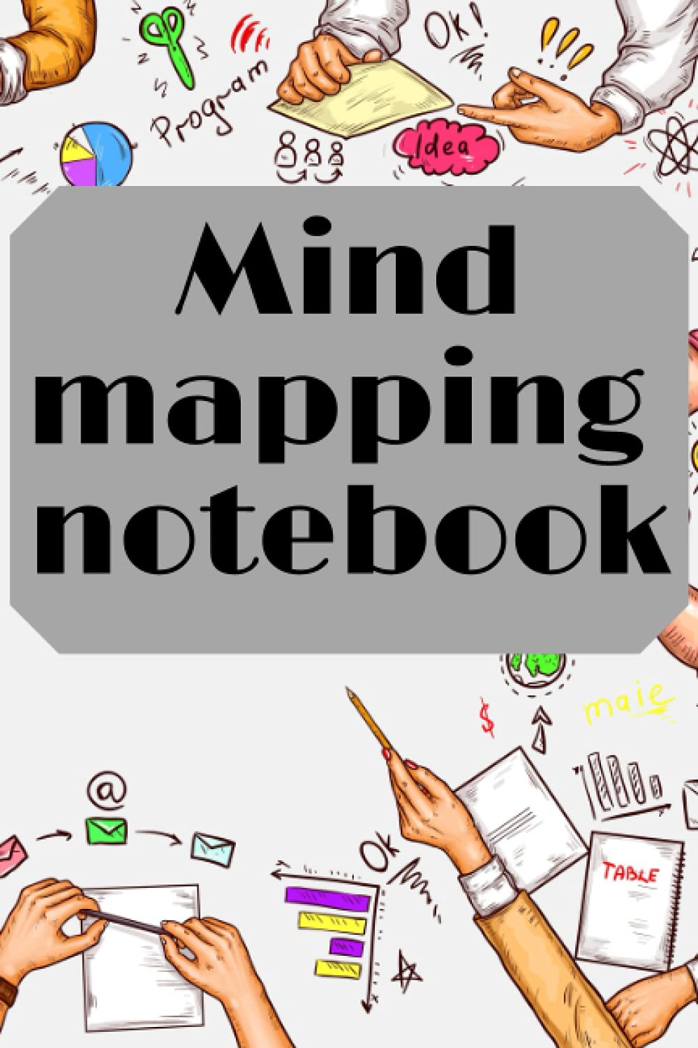 Mind Mapping Notebook: rectangular Size Mind Maps | simple Cover Design ...