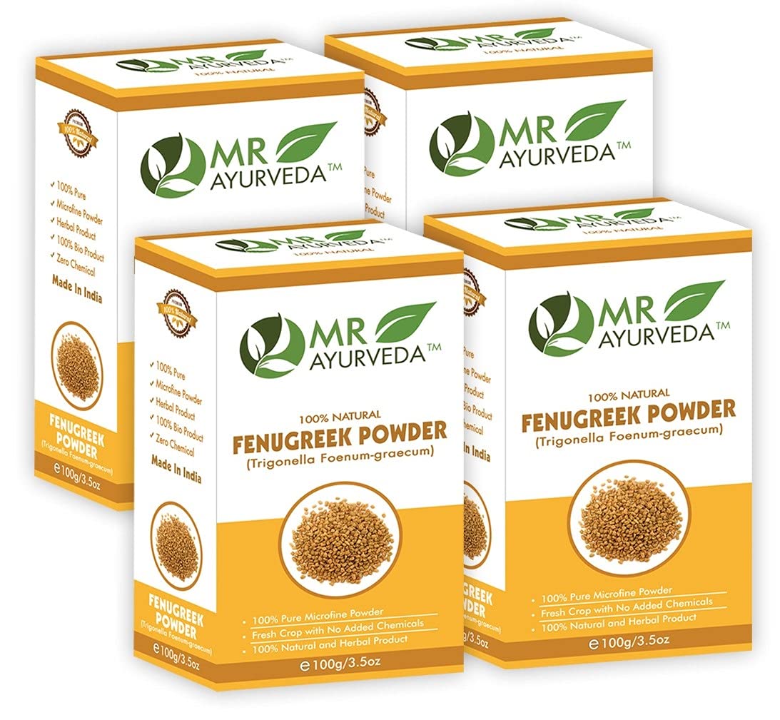 MR Ayurveda 100% Organic Fenugreek Powder | Fenugreek Powder for Hair ...
