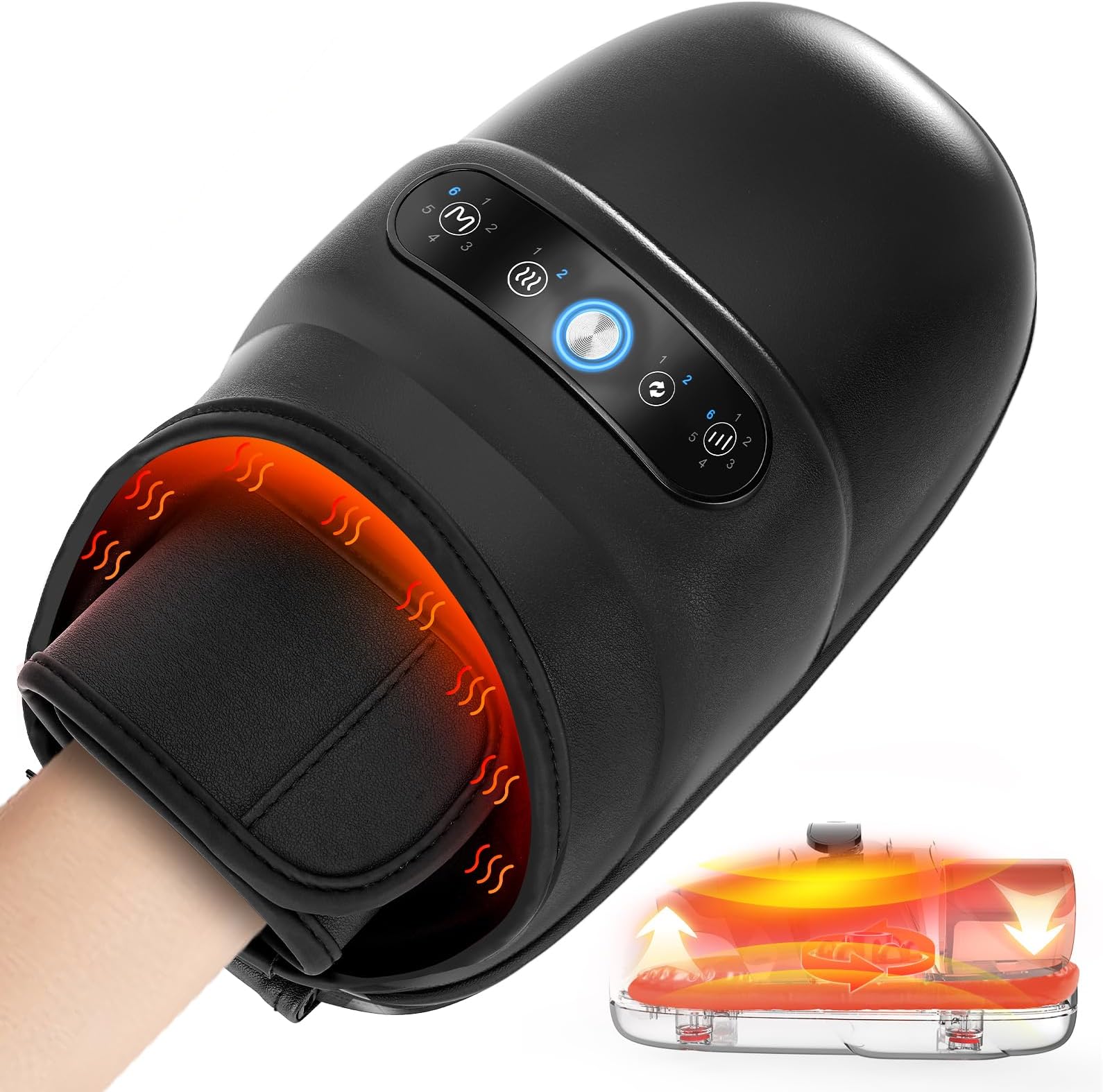 Amazon.com: ITEFDTUTNE Hand Massager with Auto-Roller Massage, Cordless ...