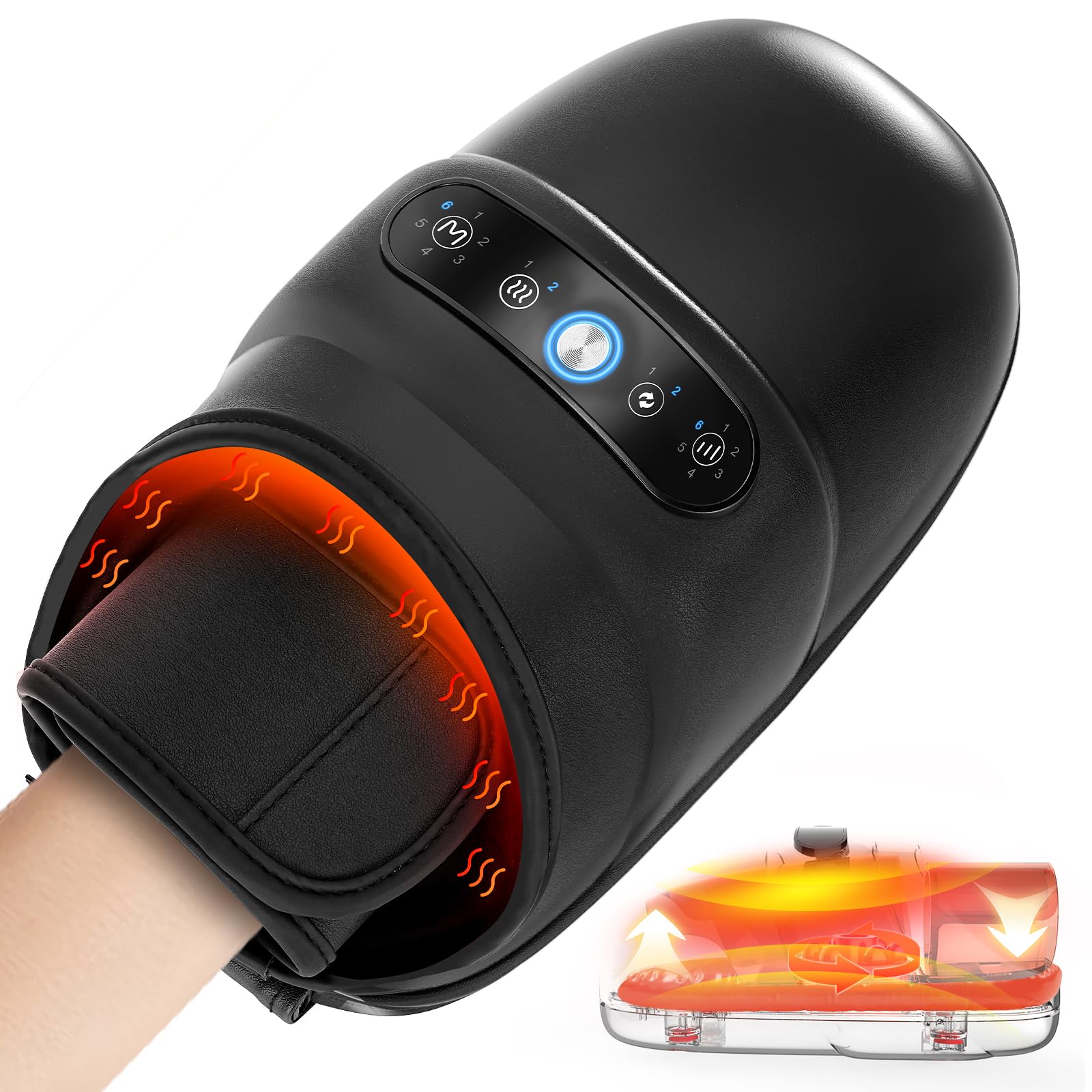 Amazon.com: Hand Massager with Auto-Roller Massage, Cordless Hand ...