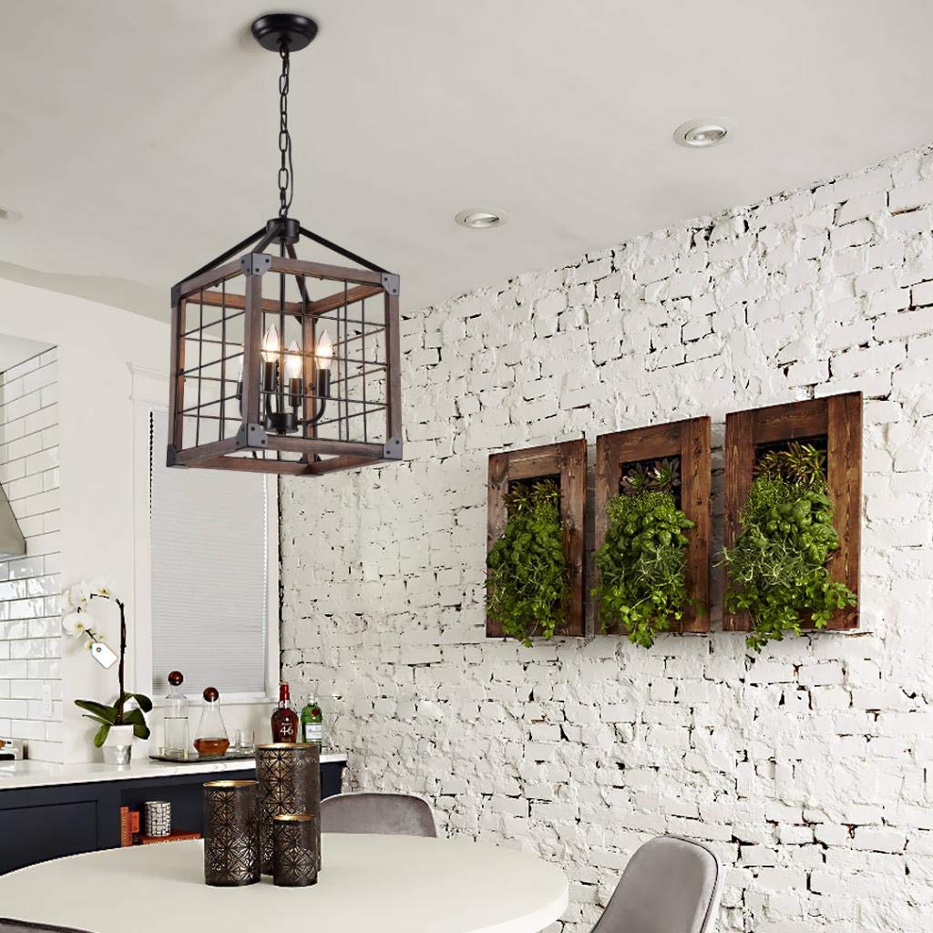 Chicken Wire Light Kitchen
