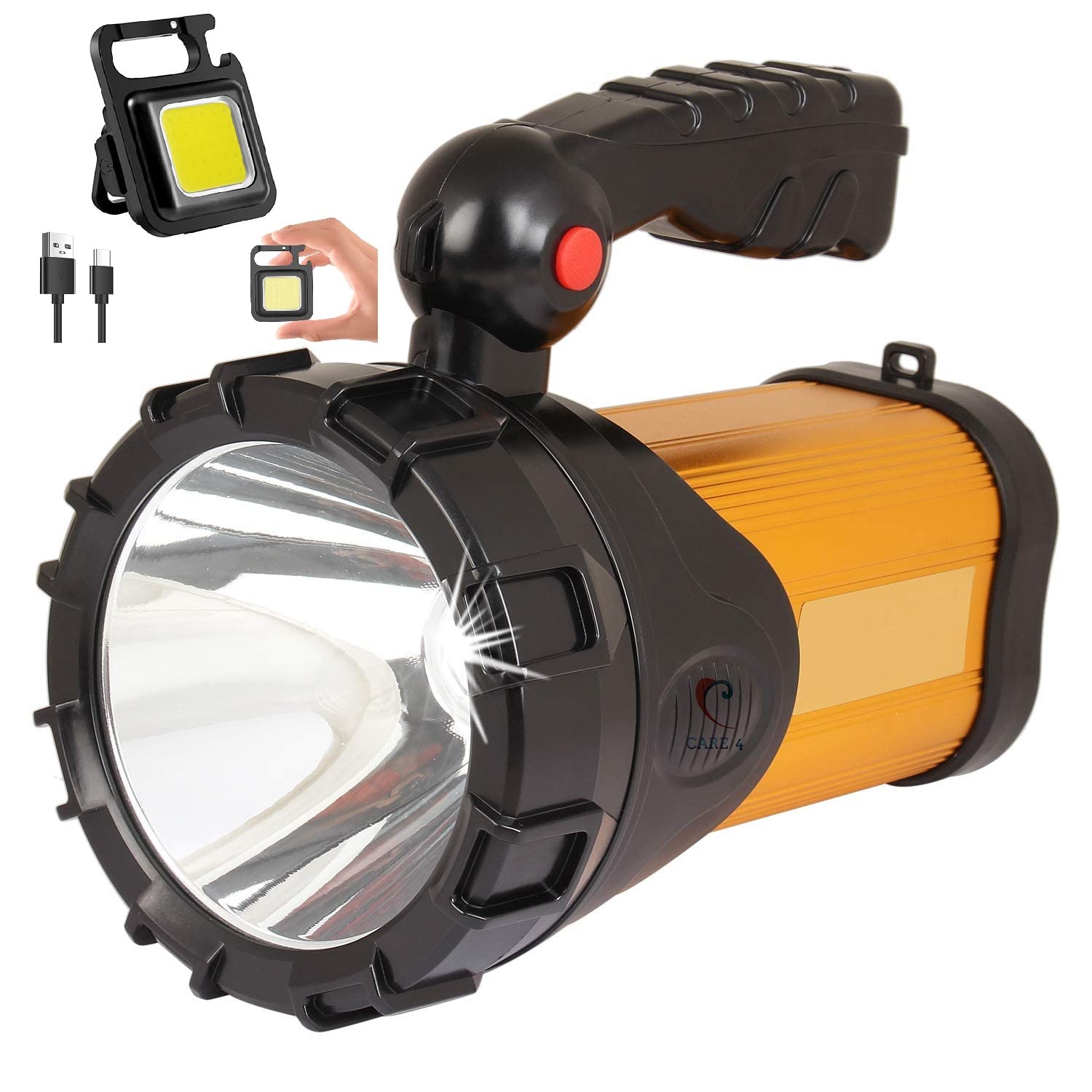 LEXSO Rechargeable Flashlight, Magnetic Led Flashlight, Super Bright ...