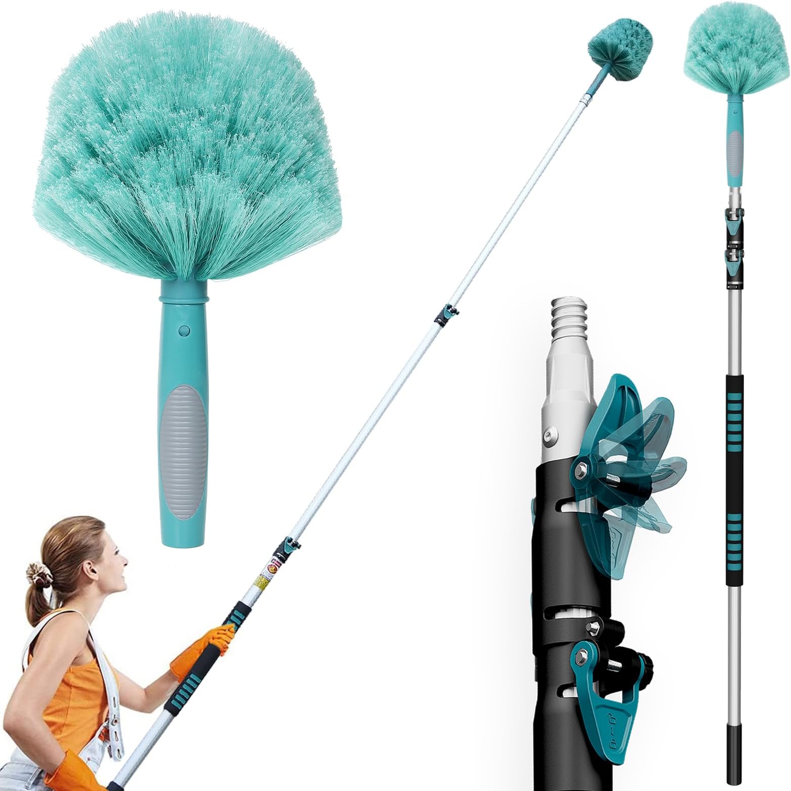 Amazon.com: Cobweb Duster with Extension Pole, 8 FT Long Duster for ...