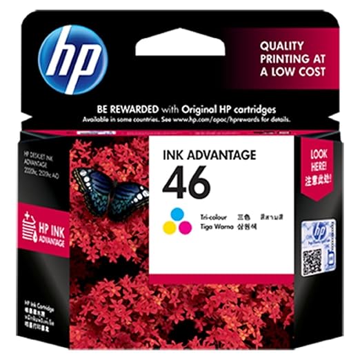 HP 46 Tri-color Original Ink Advantage Cartridge : Amazon.in: Computers ...