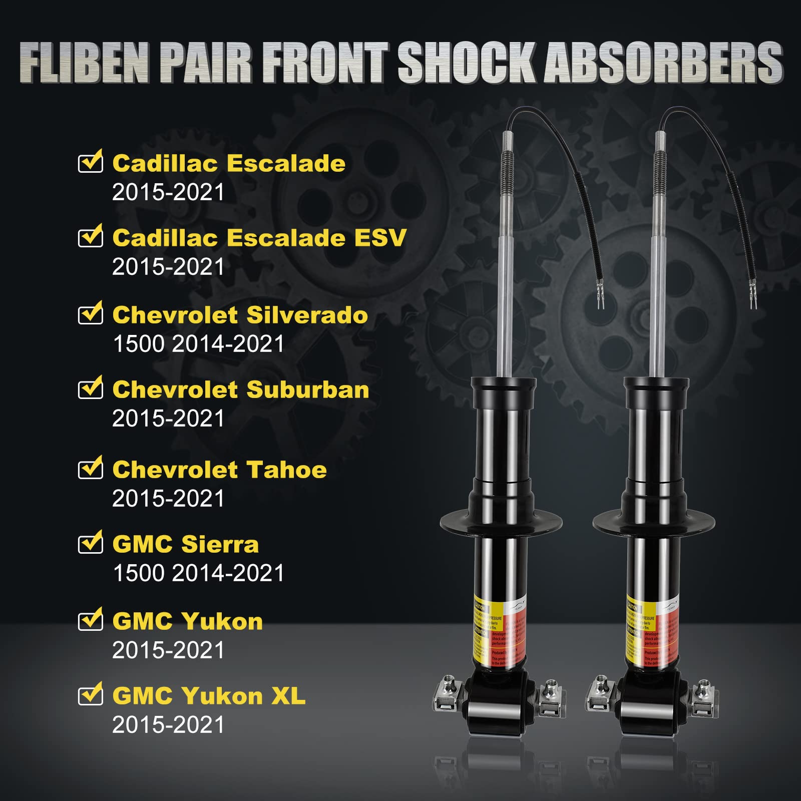 84176631 Pair Front Struts Shock Absorbers with Magneride Suspension ...