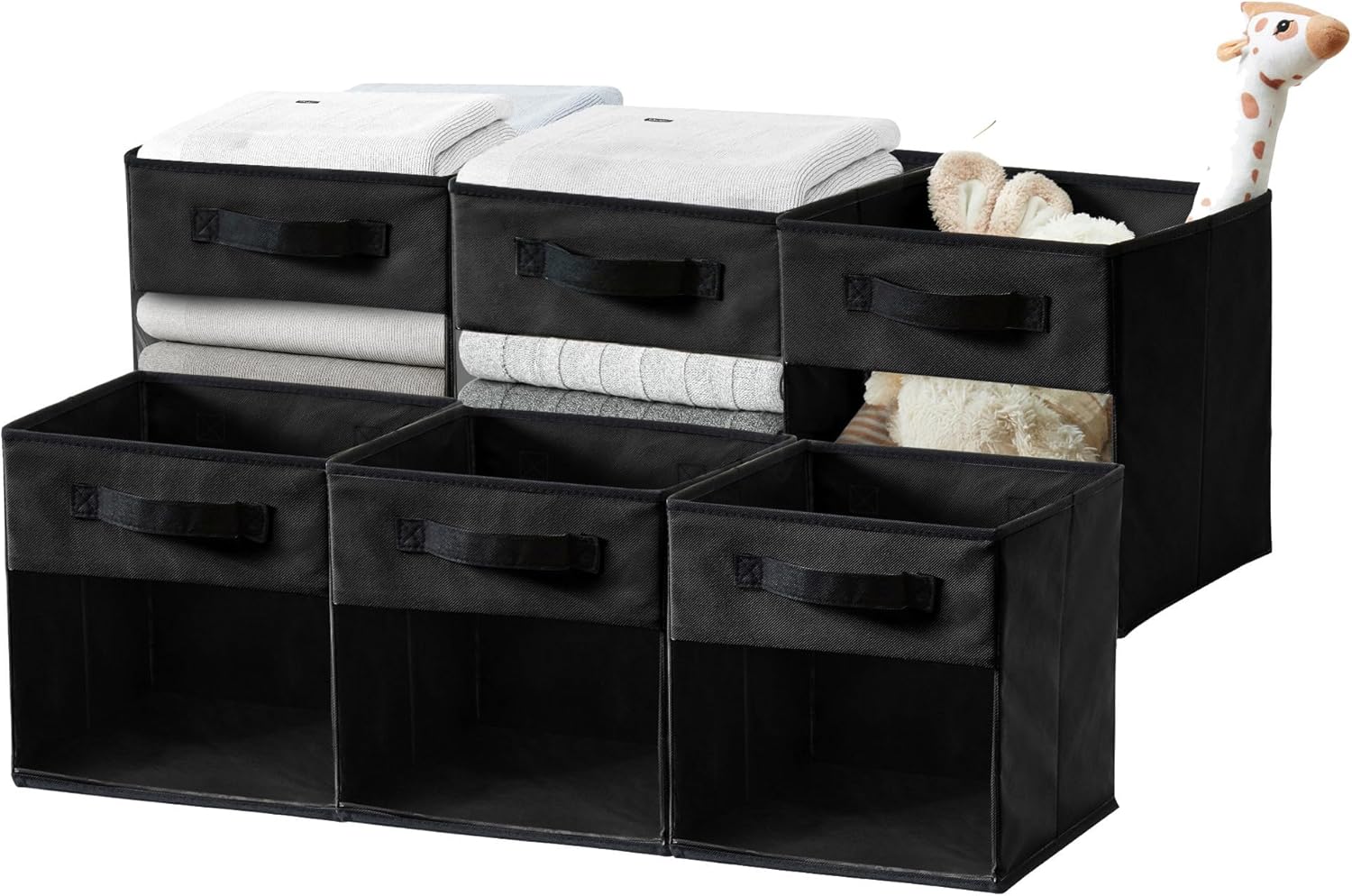 Amazon.com: DECOMOMO 13 Inch Cube Storage Bins | Cube Organizer Bins ...