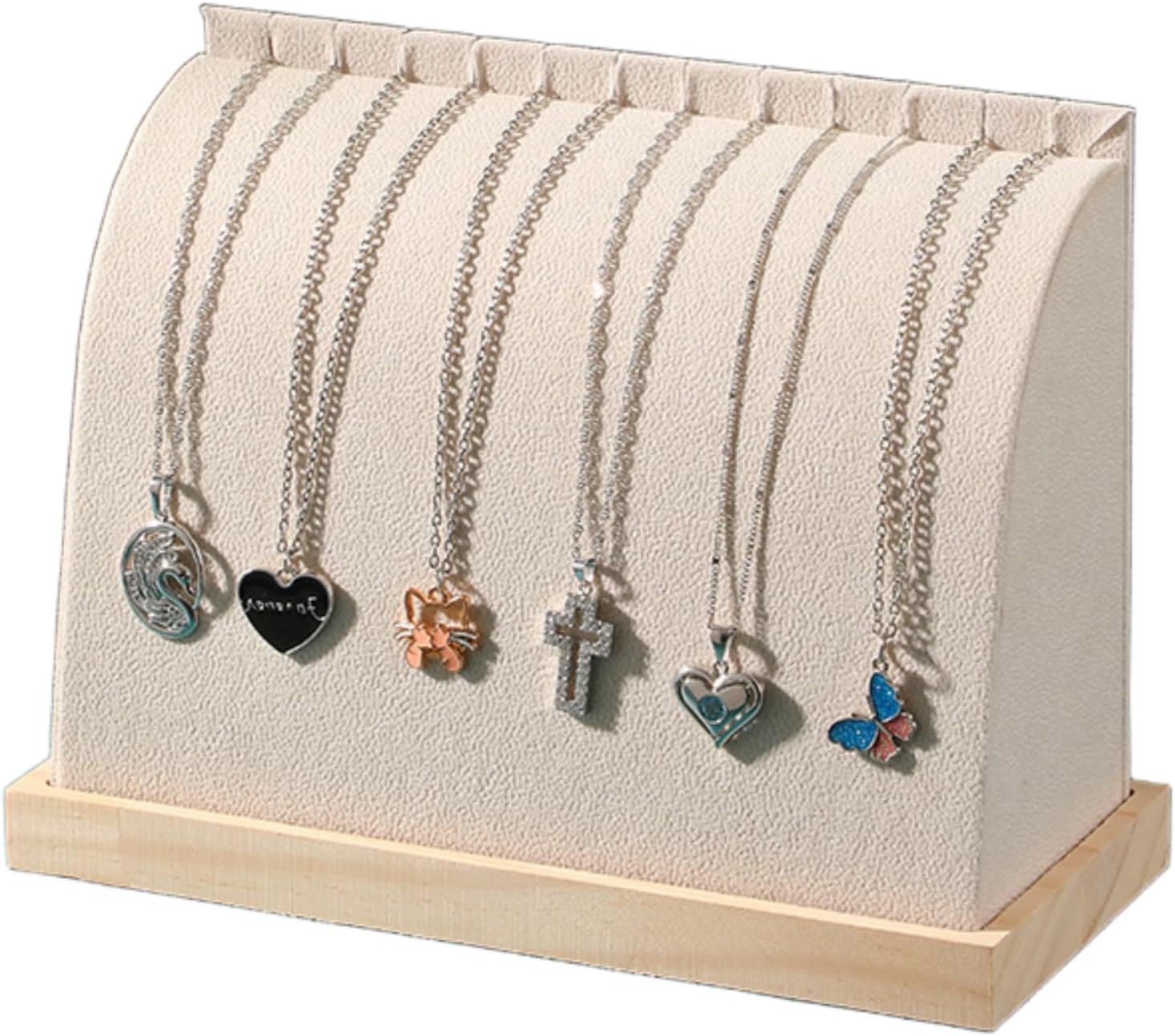Amazon.com: SWTOOL Cambered Necklace Display Stand with Flannelette ...