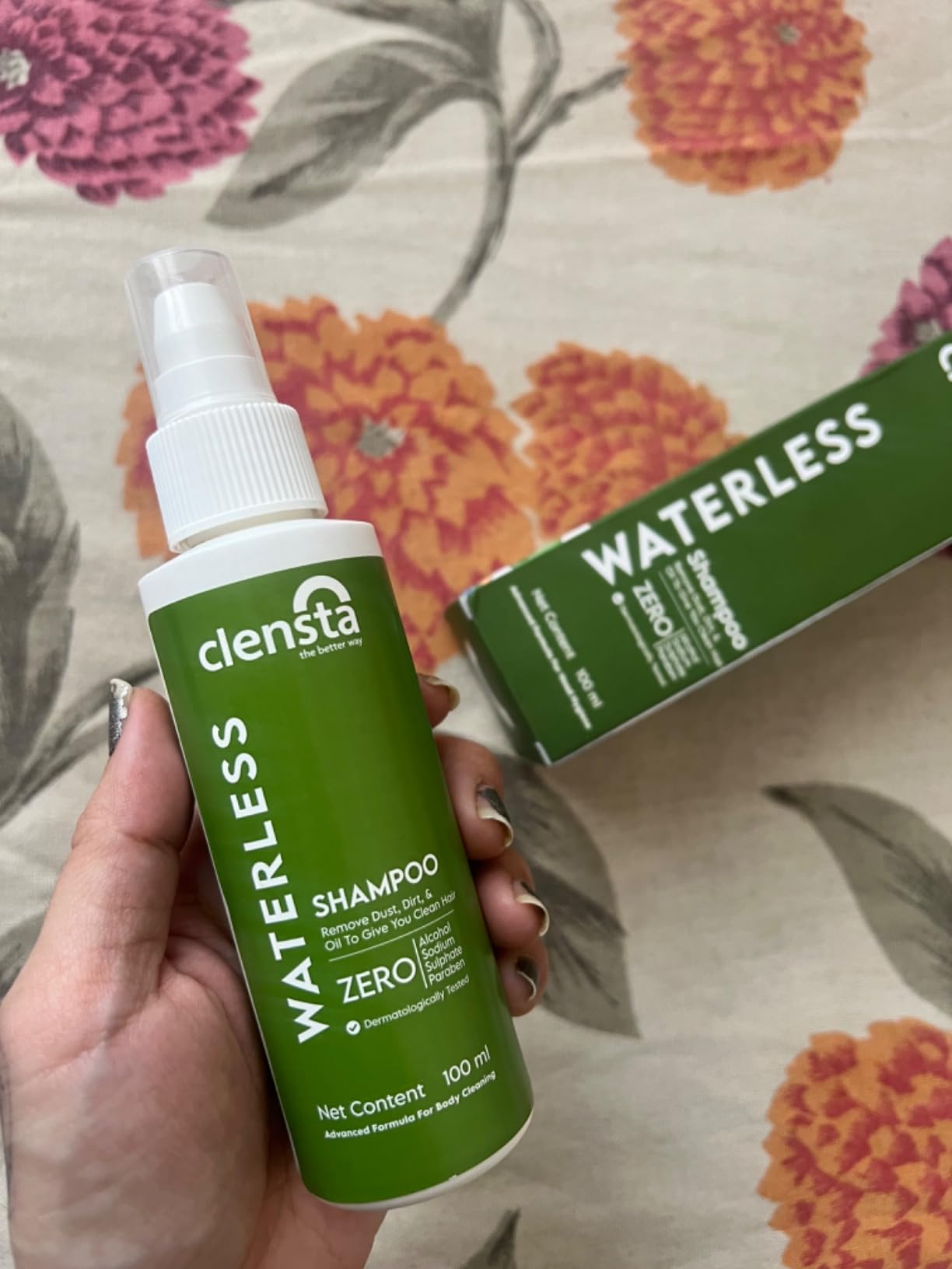 Clensta Waterless Hair Shampoo For Men and Women | Alcohol Free ...