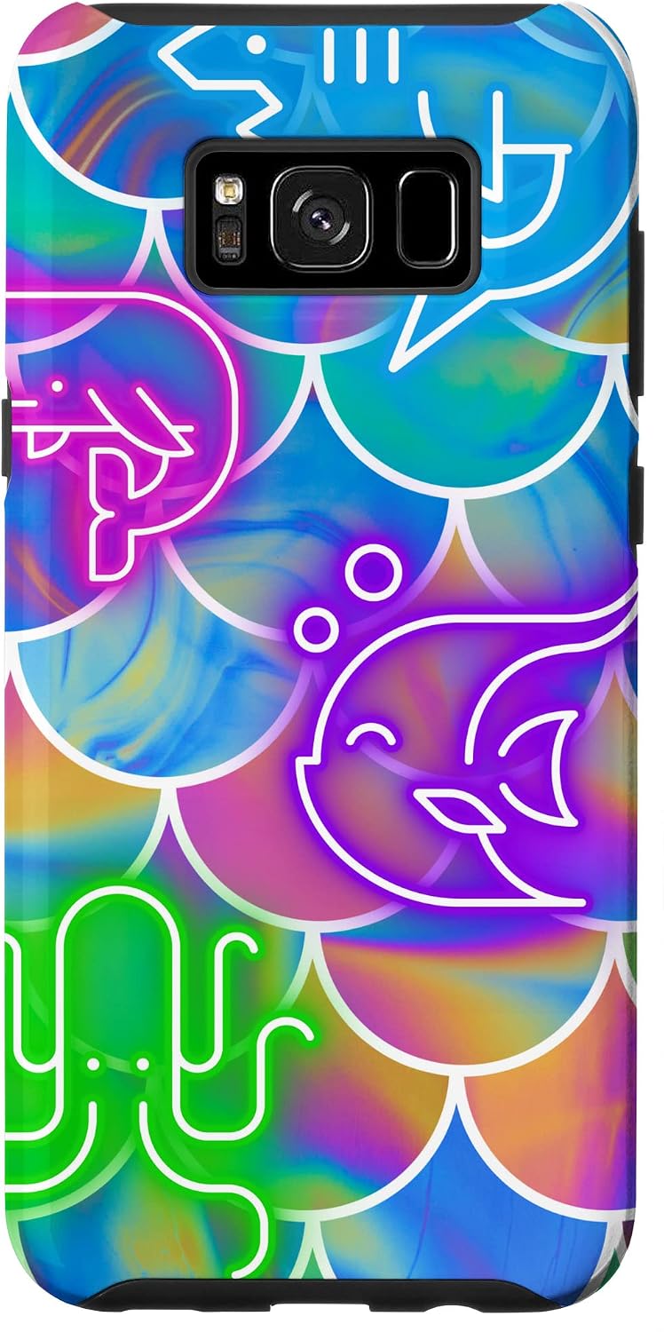 Amazon.com: Galaxy S8+ 80s 90s Fish Kidcore Aesthetic Shark Octopus ...
