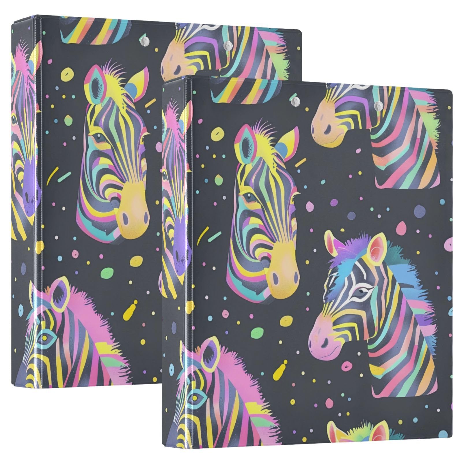3 Ring Padfolio Gredecor Color Zebra Skin 3 Ring Binder With Clipboard ...