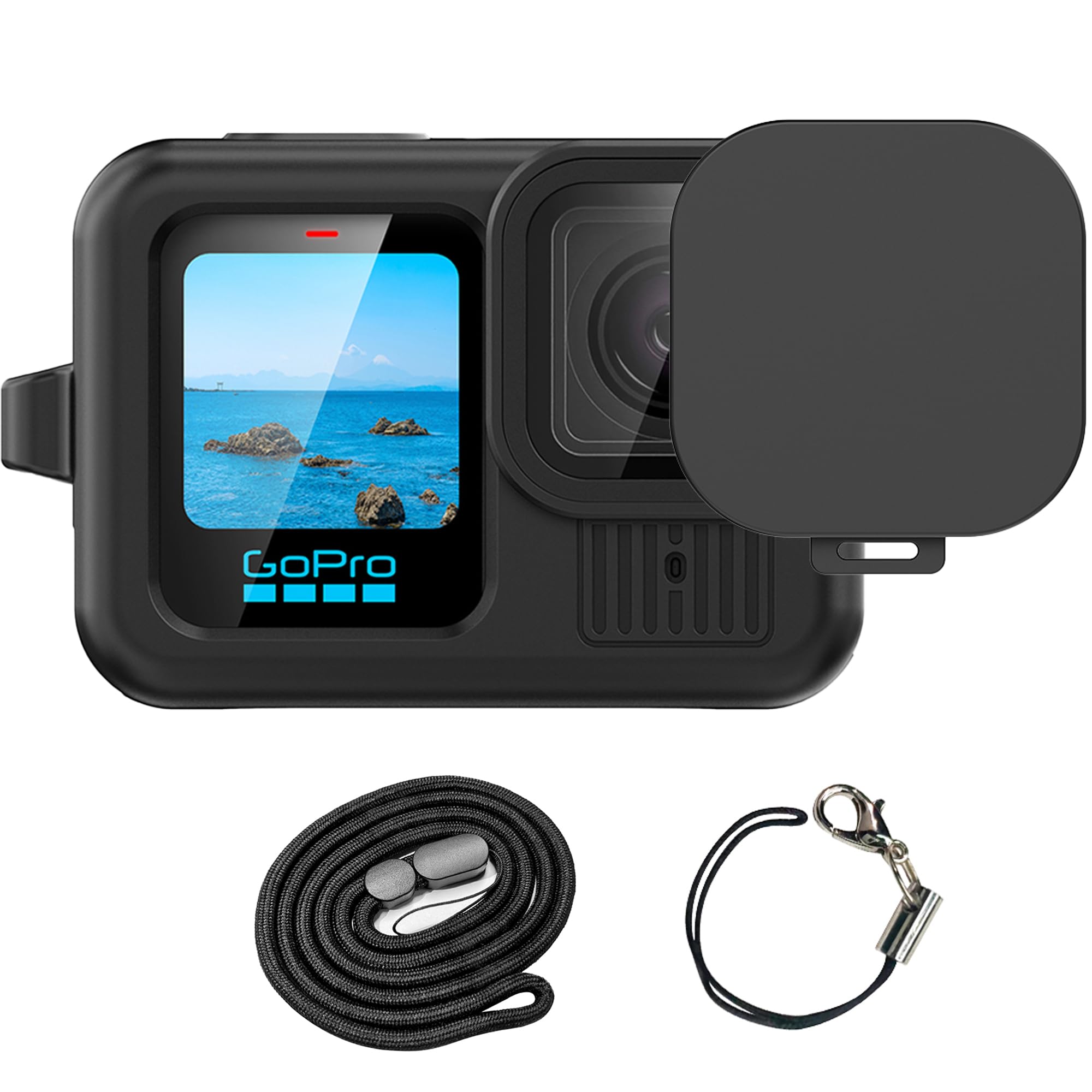 Amazon.com : PCTC Silicone Sleeve Case for Hero 13 Black, Battery Side ...