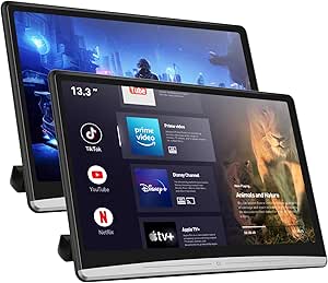 Amazon.com: 13.3Inch Car TV Android Headrest Monitor for Back Seat,Car ...