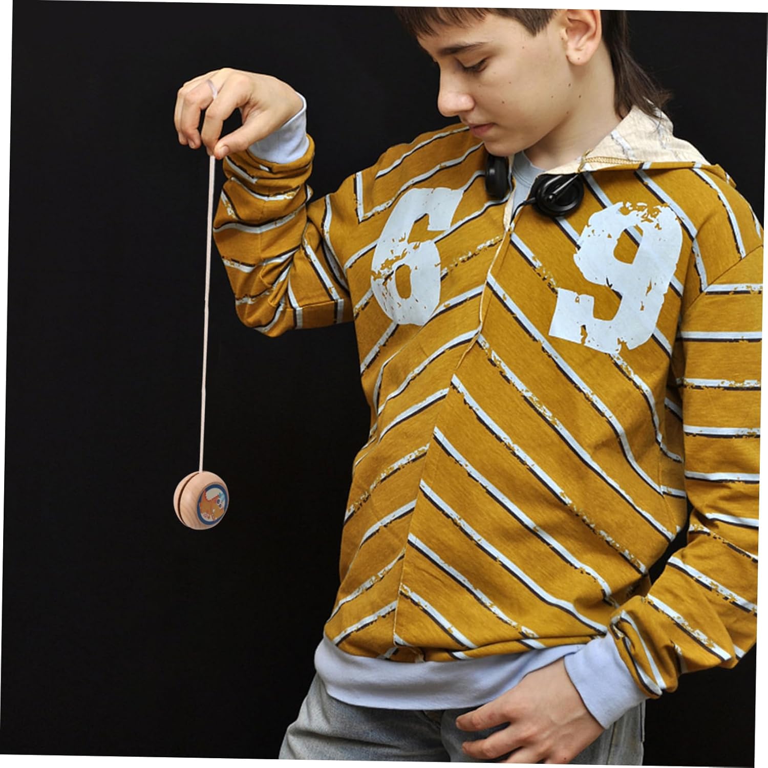 ERINGOGO 9 Pcs Yo-yo Toy Beginner Yoyo Stringless Yoyo Wood Yoyos for ...