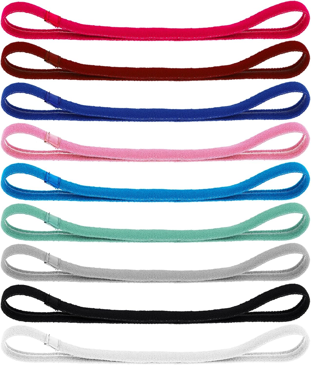 Headband Thin,Mabor 9pcs Thin Elastic Headbands for Women Men Hair ...