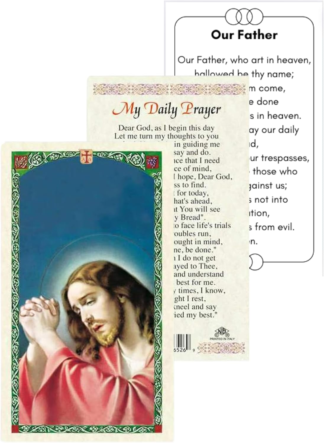 Amazon.com : Holy Lines Catholic Laminated Prayer Card with Image of ...