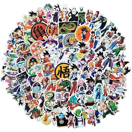 Amazon.com: Dragon Ball Z Stickers Set - Bundle with Over 60 Dragon ...